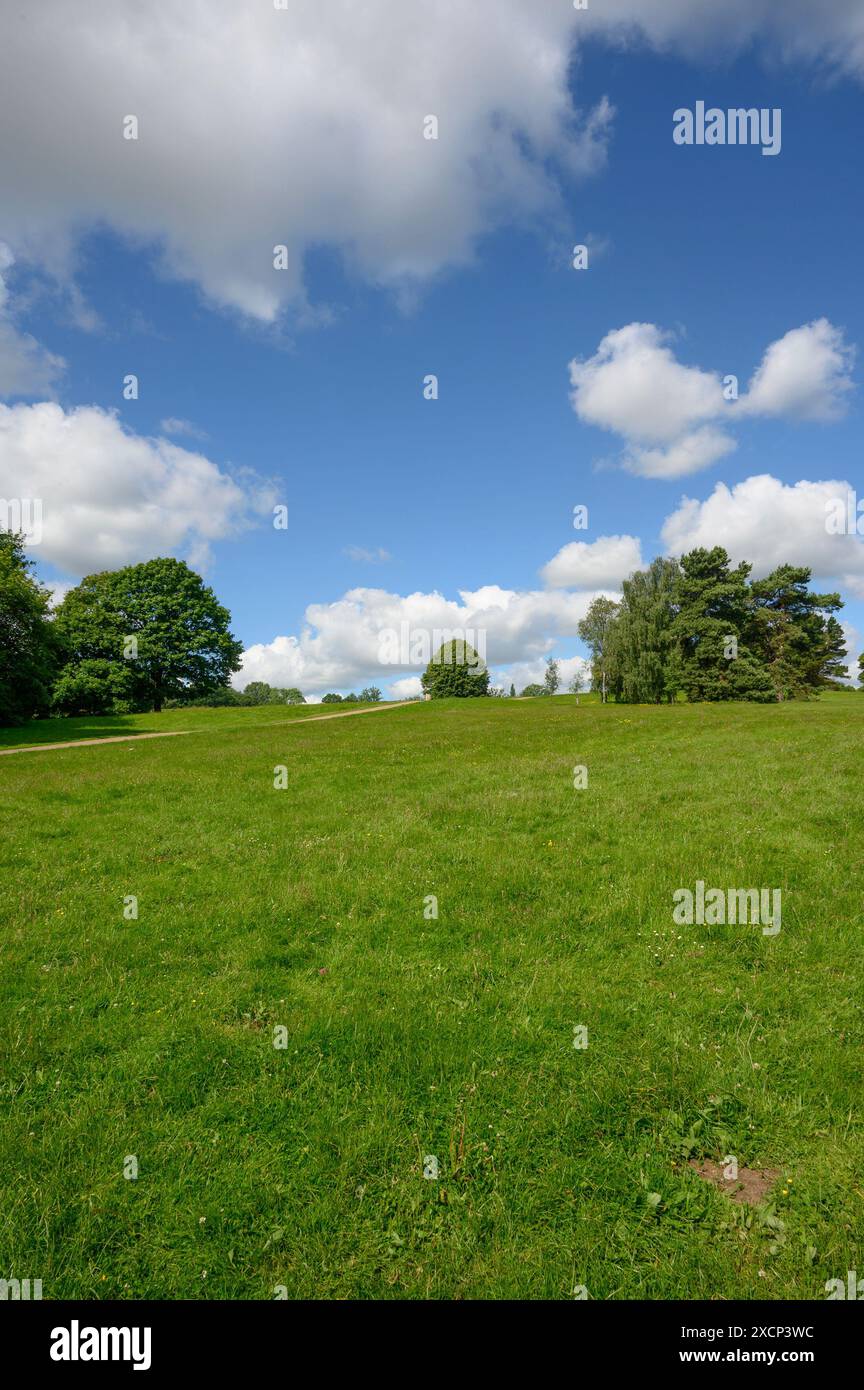 Maidstone, Kent, UK. Mote Park - large public park near the centre of ...