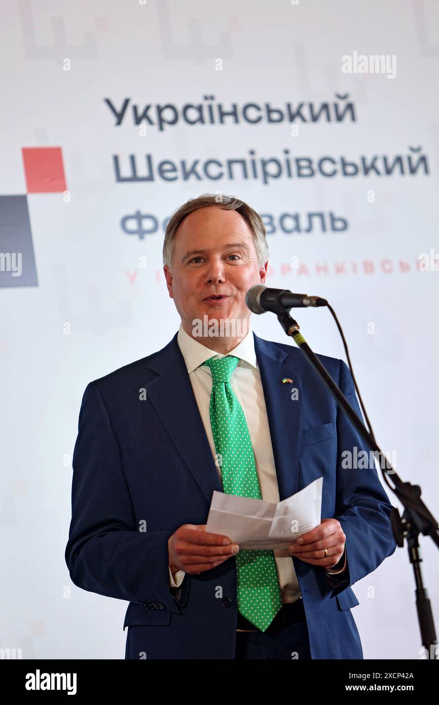 IVANO-FRANKIVSK, UKRAINE - JUNE 17, 2024 - Ambassador Extraordinary and ...