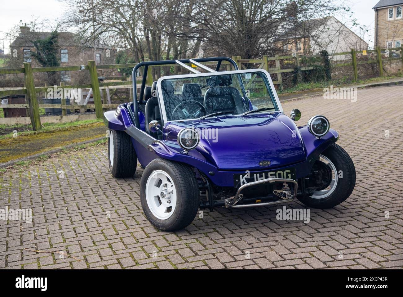 Purple Volkswagen Beetle based beach buggy Stock Photo - Alamy