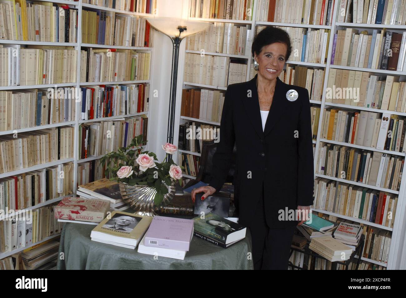 Viviane FORRESTER - Date : 20040801 ©John Foley/Opale.photo Stock Photo ...