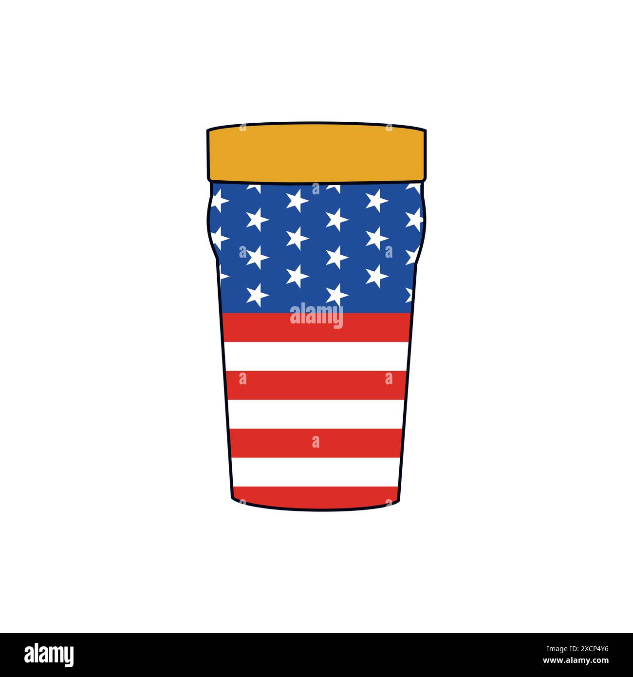 4th of July element. America Independence Day symbol and icon - beer ...