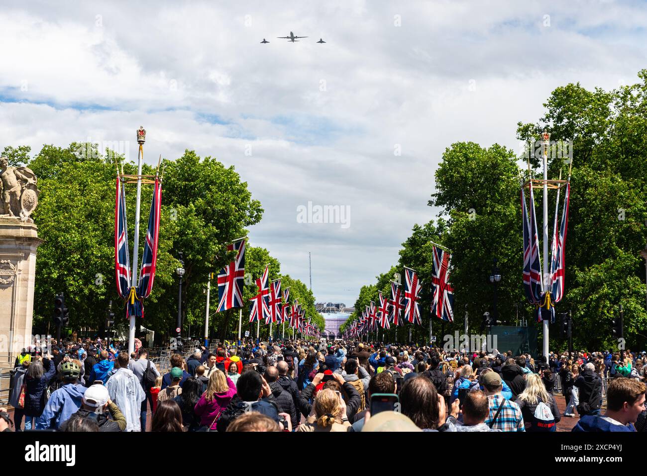 Royal Air Force Boeing P-8 Poseidon & Typhoon jets section of the King ...