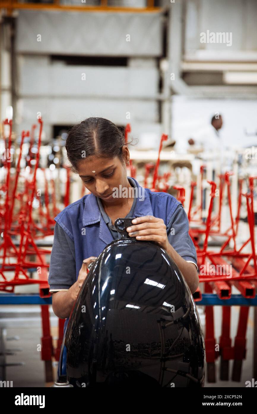 Indian motorcycle factory hi-res stock photography and images - Alamy