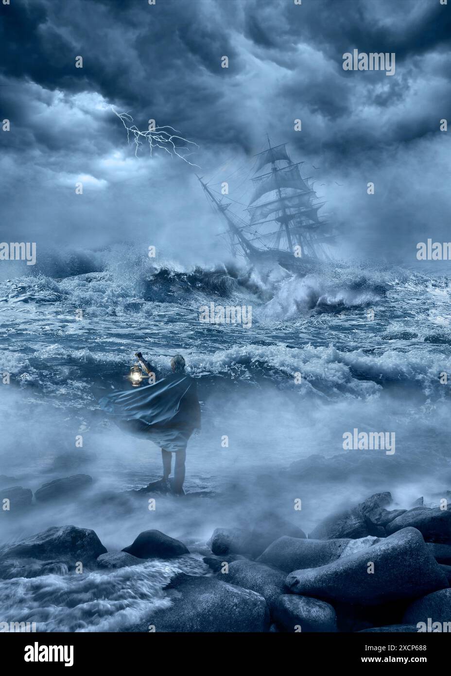 Ship sinking fantasy hi-res stock photography and images - Alamy