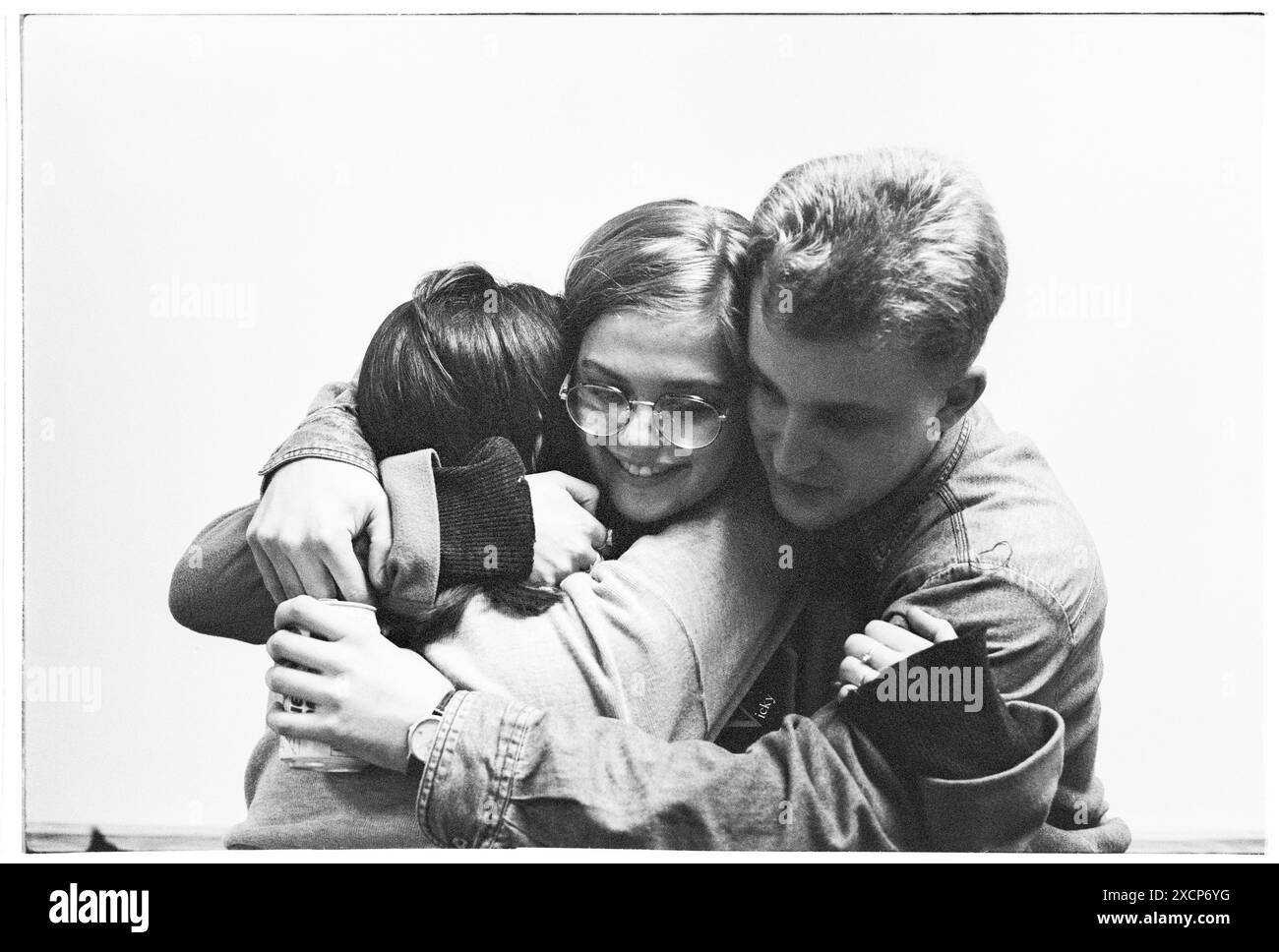 FILE PICS – CARDIFF, WALES, UK - MARCH 2 1993: Vicky Alexander (glasses ...