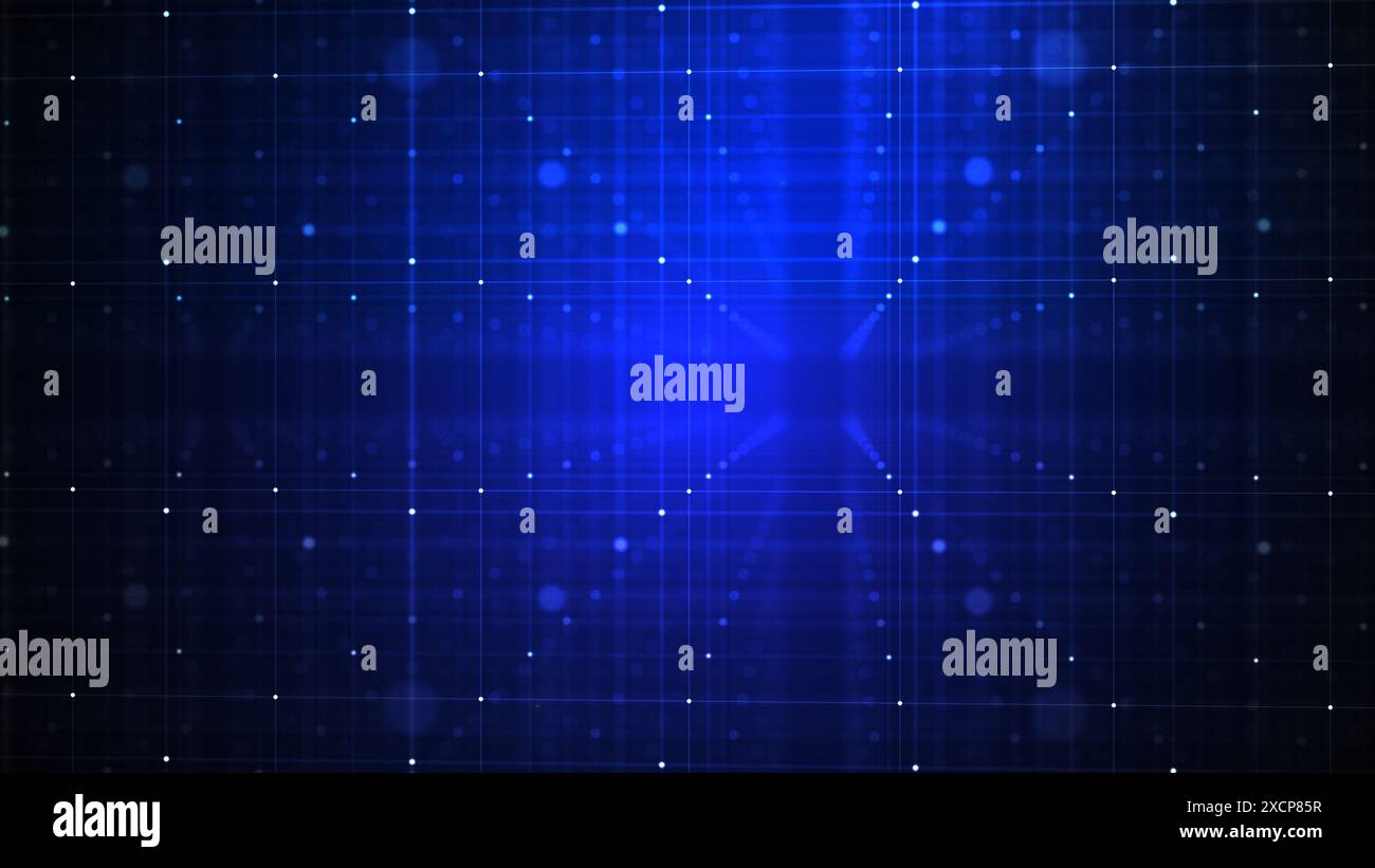 Grid of digital data nodes Stock Photo - Alamy