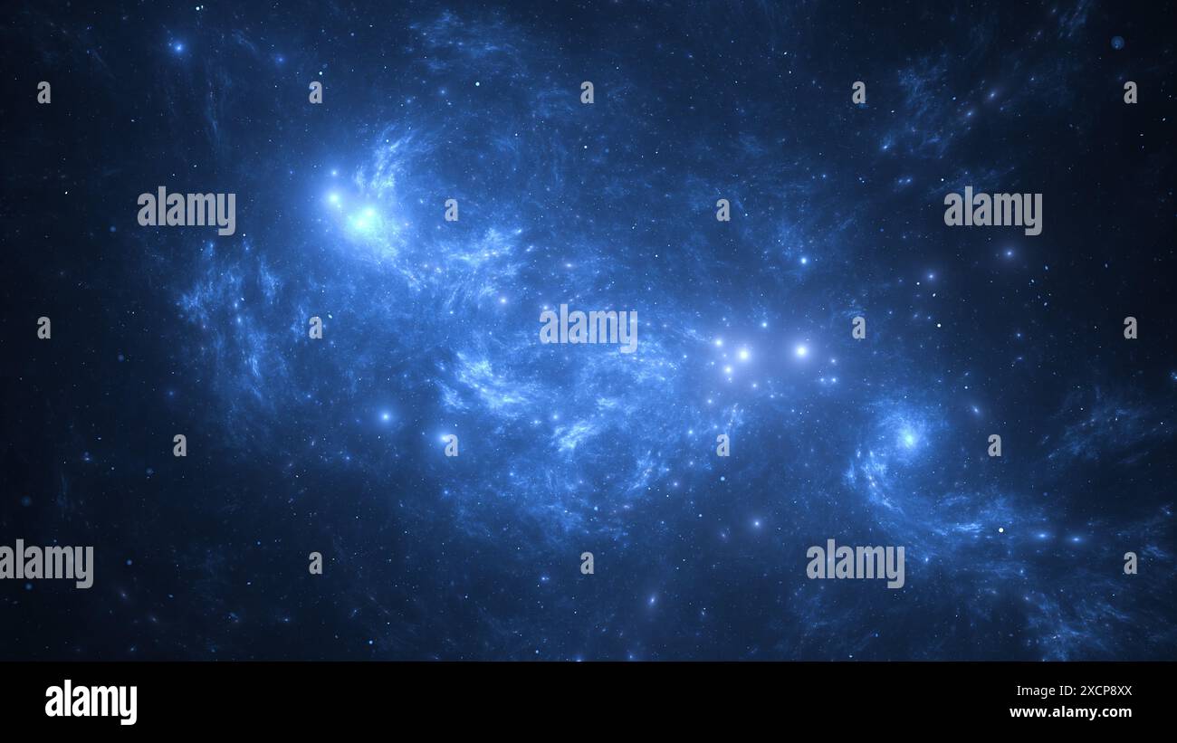 Deep blue cosmic visuals universe hi-res stock photography and images ...