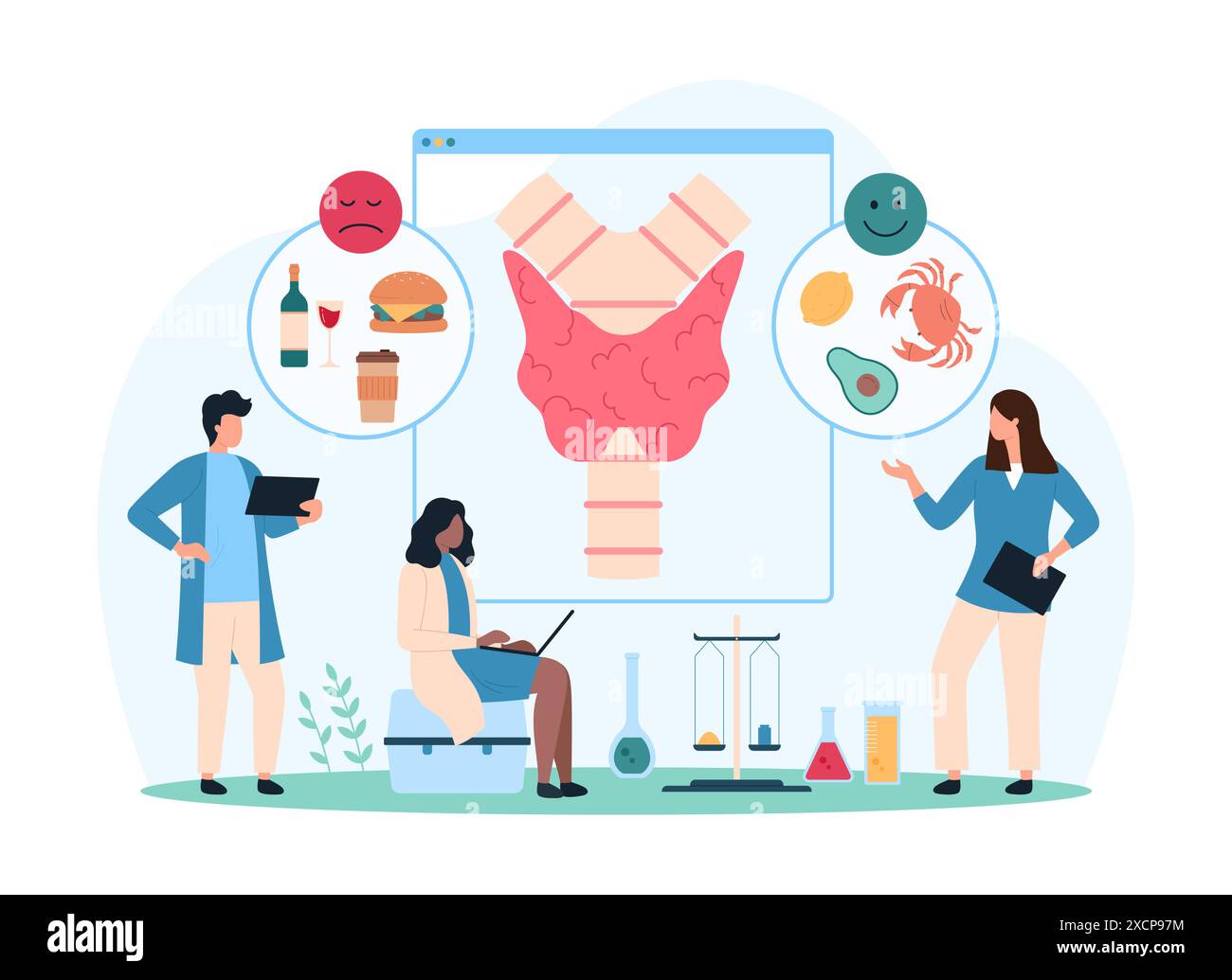 Woman diet coffee Stock Vector Images - Alamy