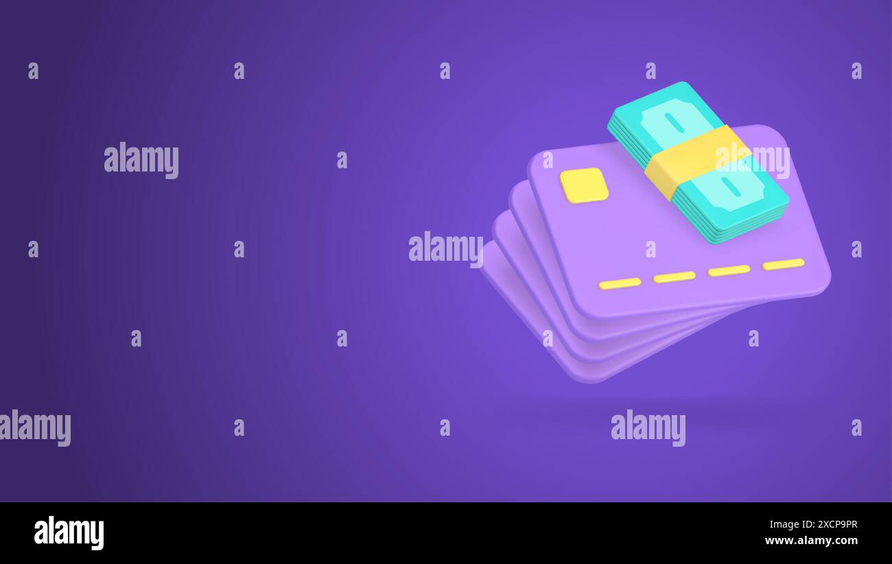 Cash money banknote transaction send credit debit card online banking ...