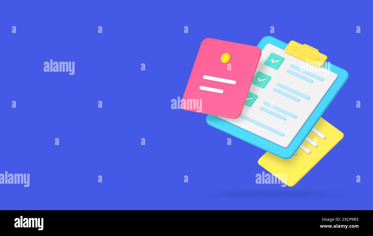 Business effective planning time management task to do checklist 3d ...