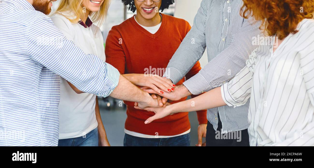 Group of People Holding Hands in a Circle, Cropped Stock Photo - Alamy