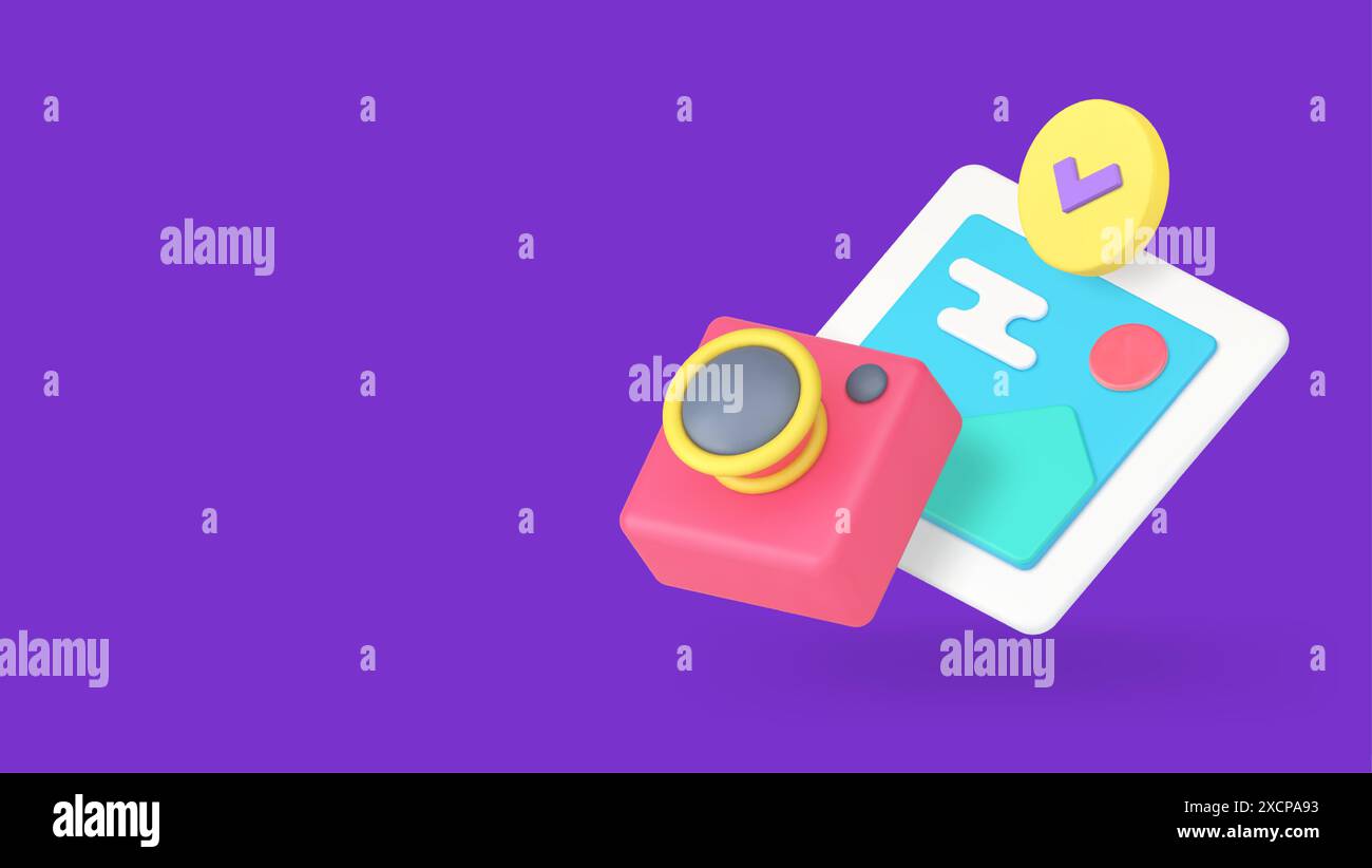 Photo gallery photography image with snapshot camera multimedia picture ...