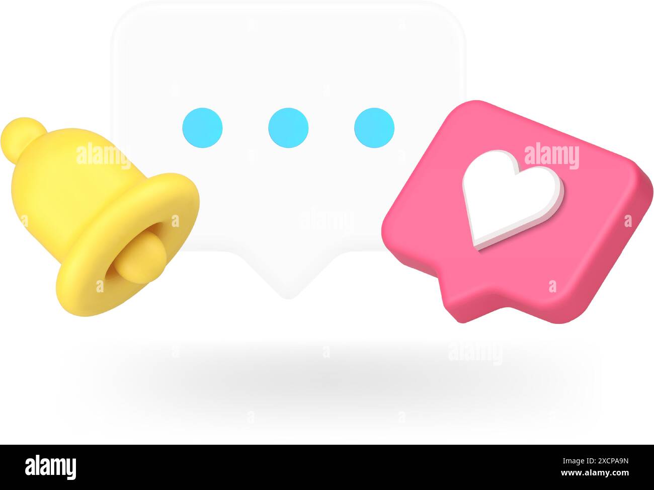 3d rendering chat application Stock Vector Images - Alamy