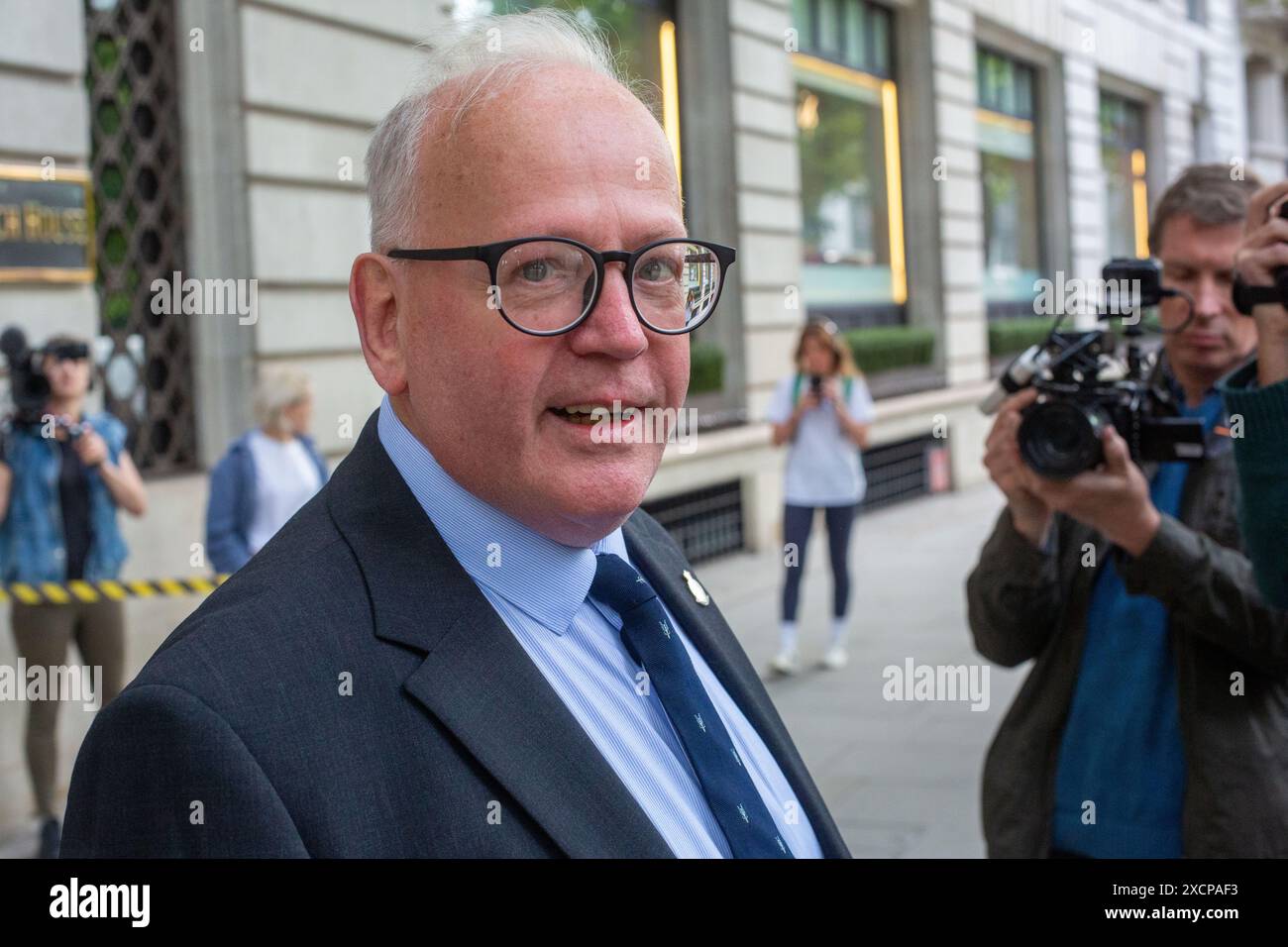 London, England, UK. 18th June, 2024. IAN HENDERSON, Director of Second Sight Support Services ...