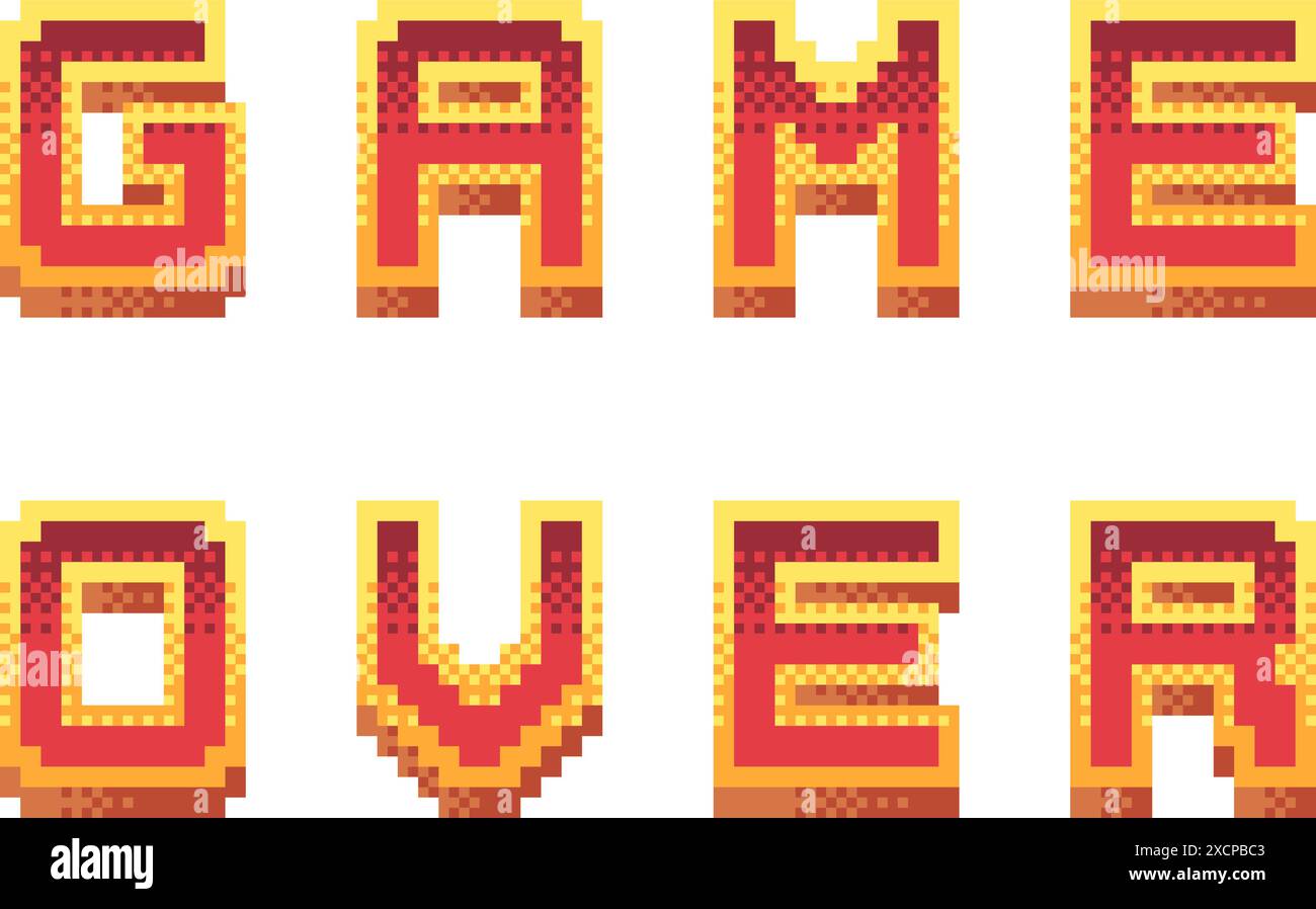 Game over Cut Out Stock Images & Pictures - Alamy