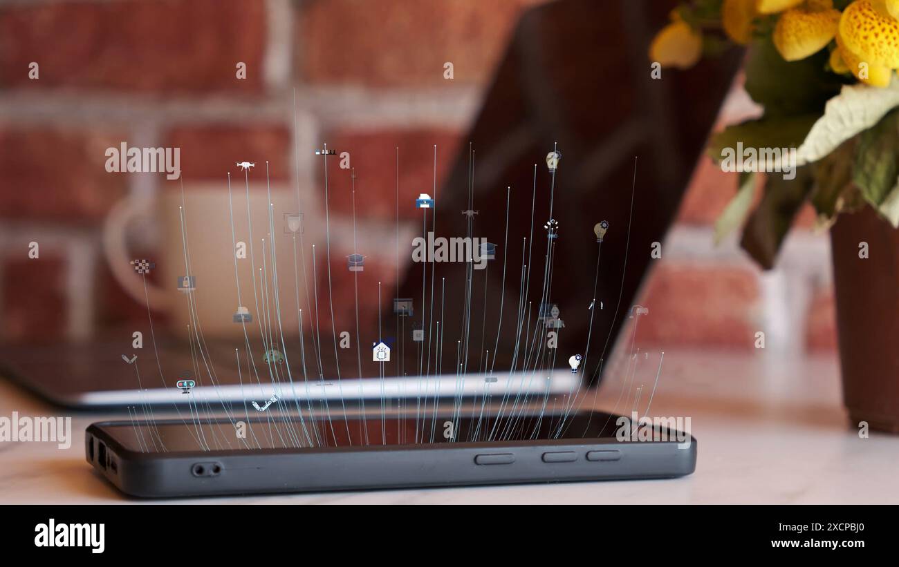 Artificial Intelligence Quantum Computer Technology Concept Stock Photo