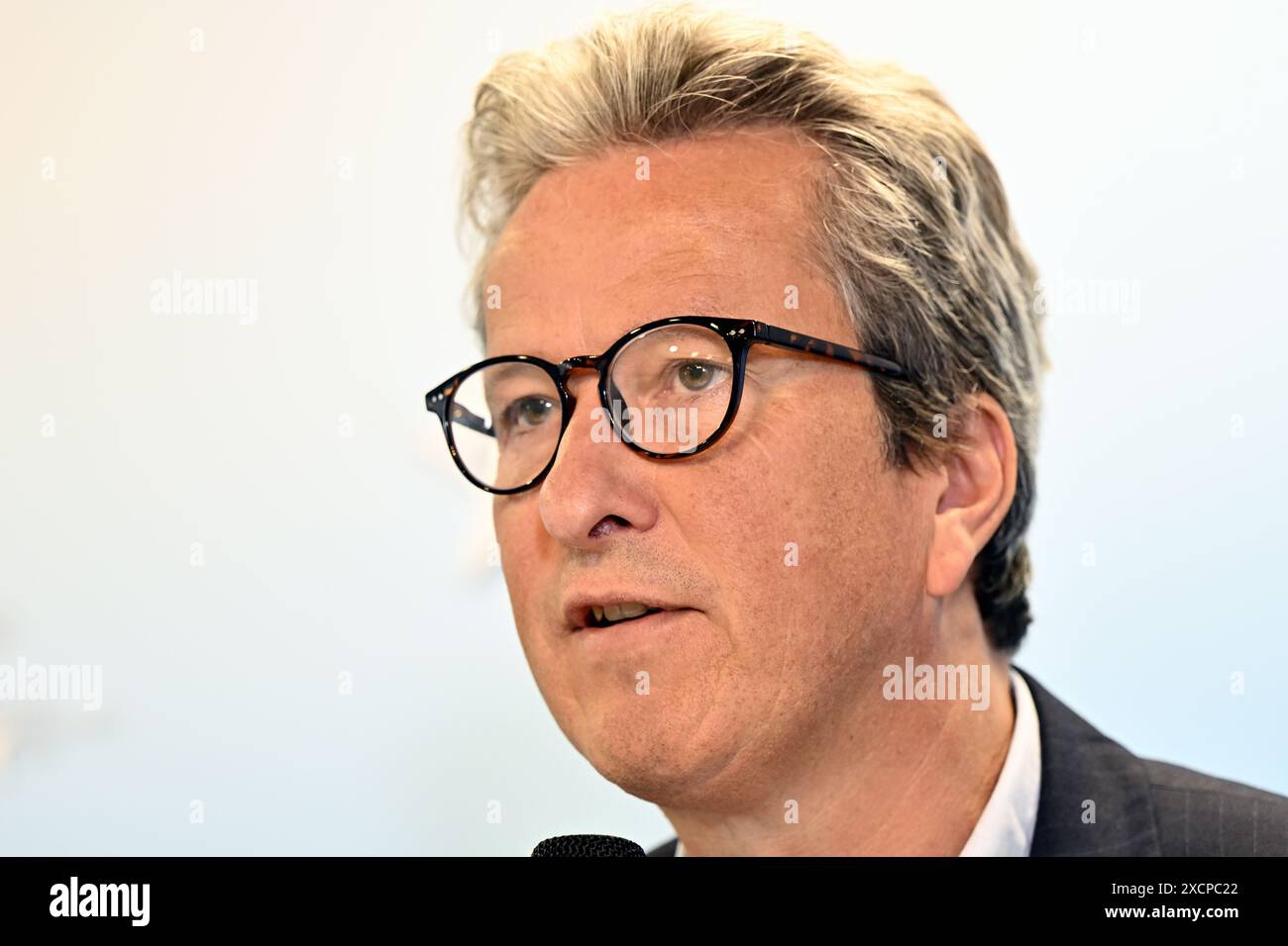 Brussels, Belgium. 18th June, 2024. Lawyer Alexis Deswaef pictured ...