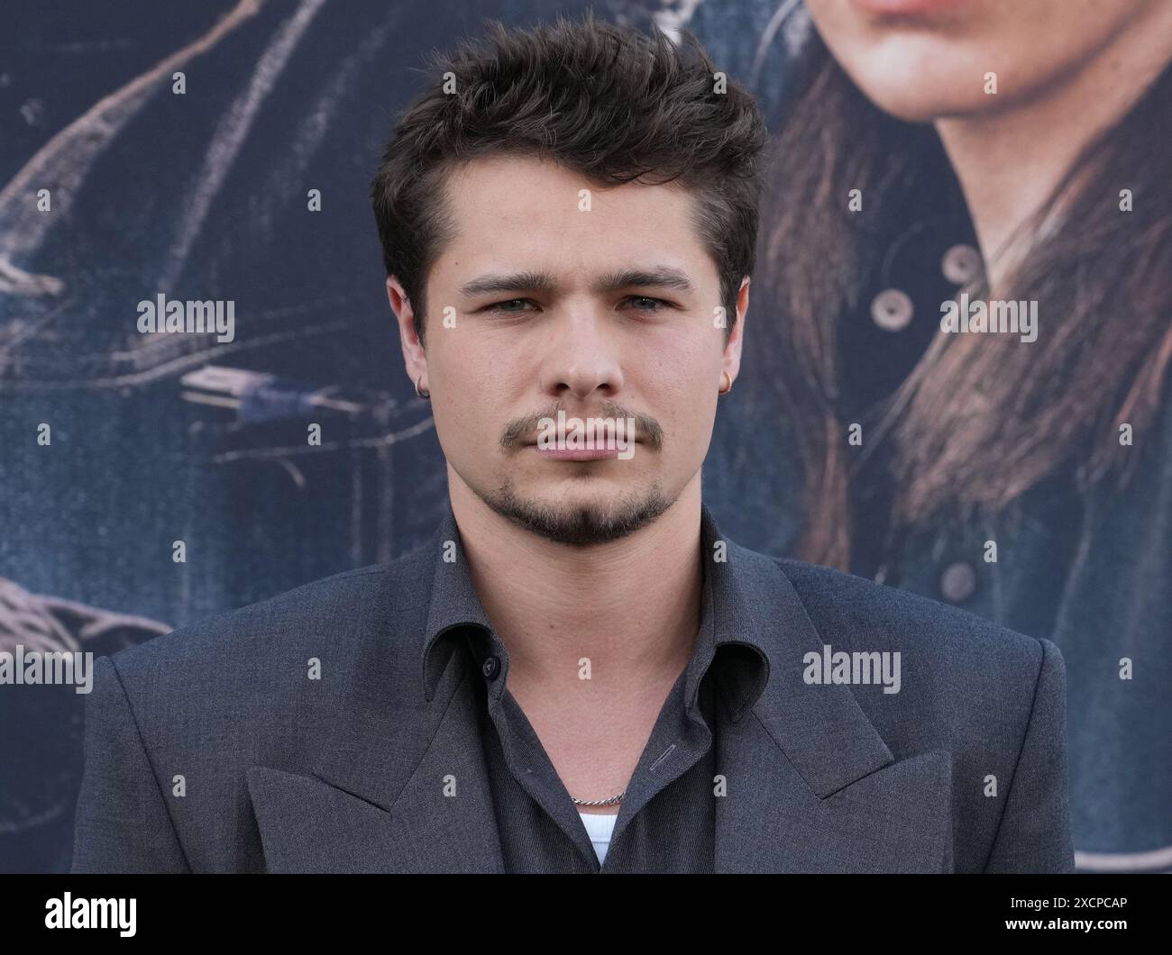 Toby Wallace arrives at THE BIKERIDERS Los Angeles Premiere held at the ...