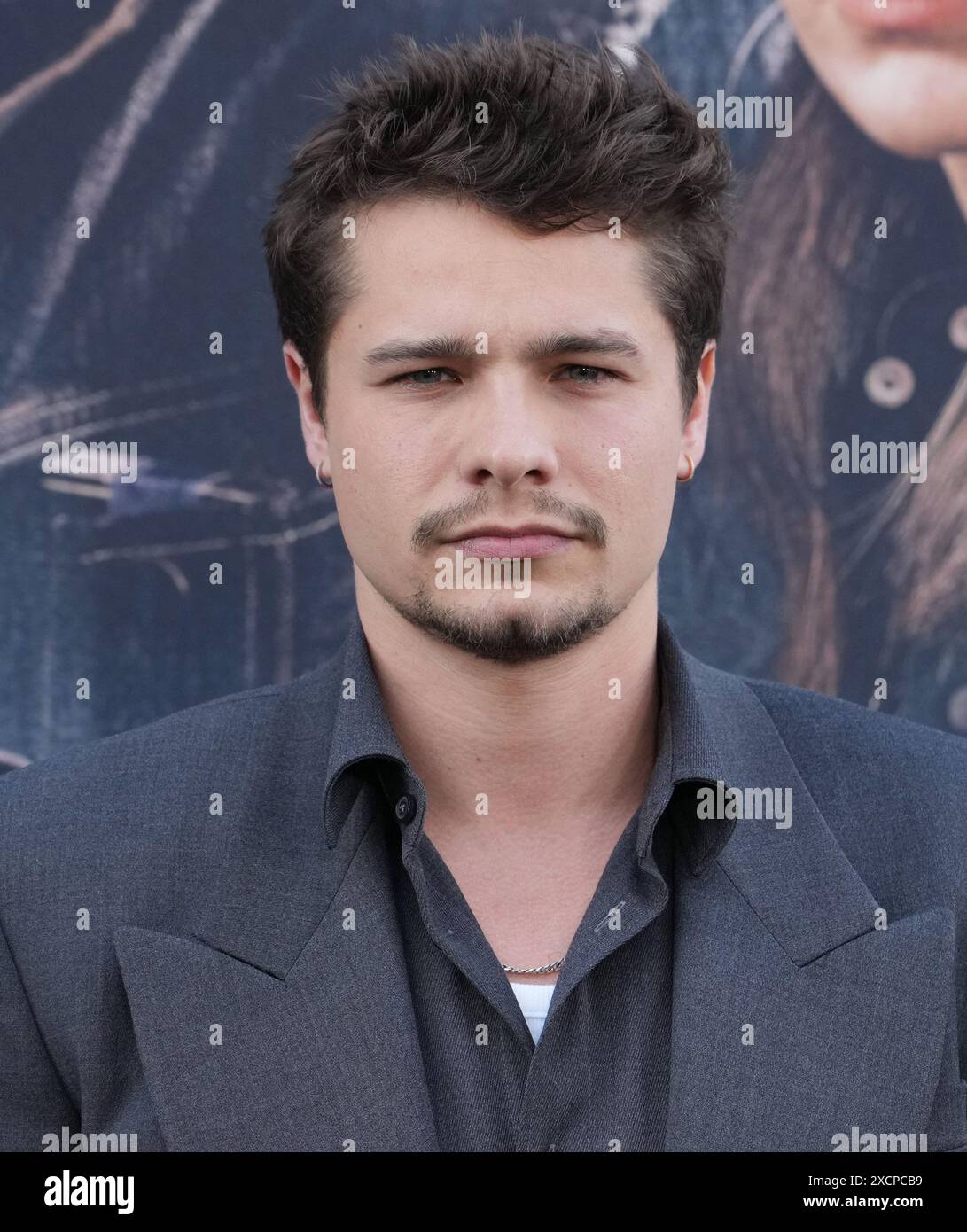 Toby Wallace arrives at THE BIKERIDERS Los Angeles Premiere held at the ...