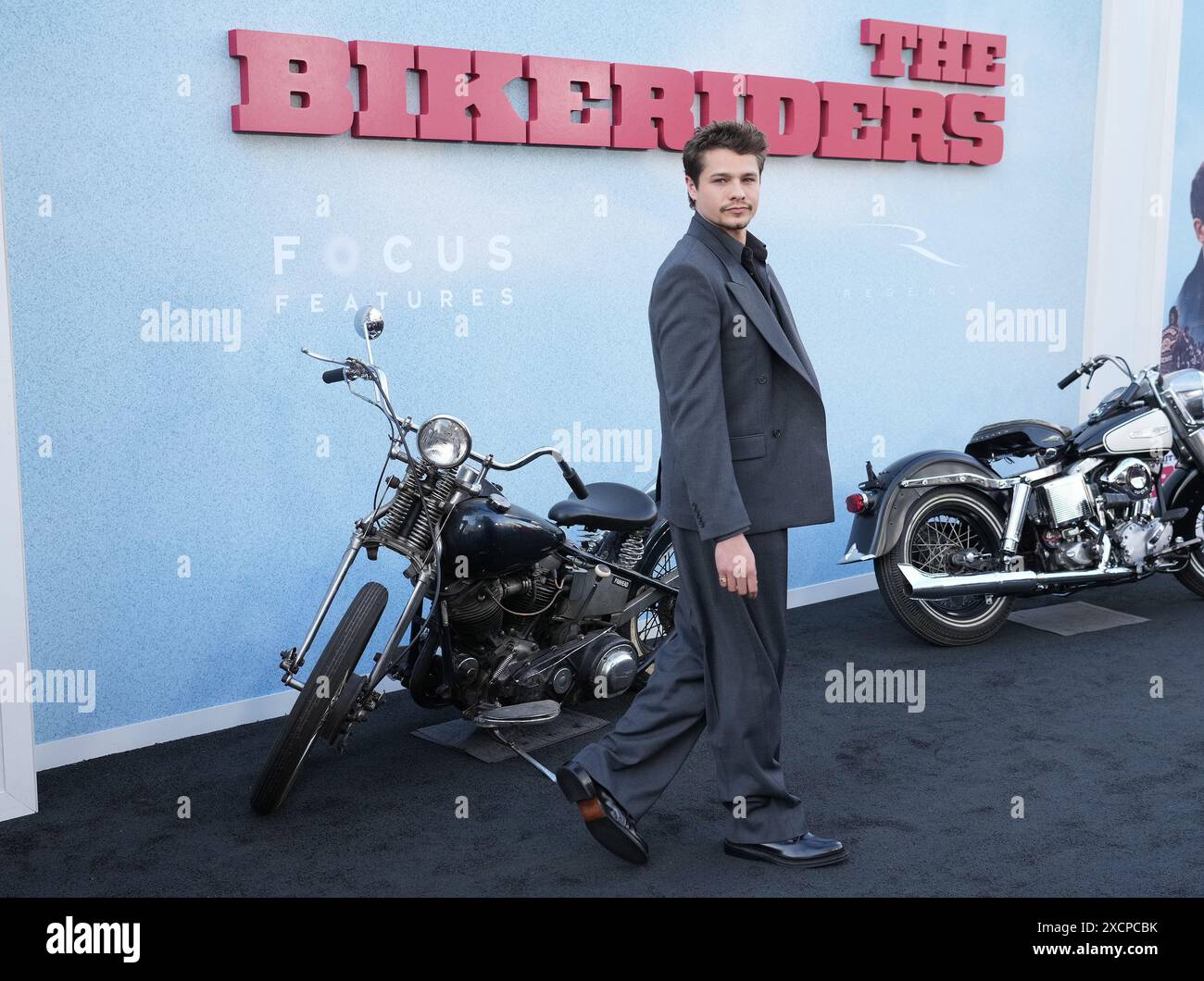 Toby Wallace arrives at THE BIKERIDERS Los Angeles Premiere held at the TCL Chinese Theatre in ...