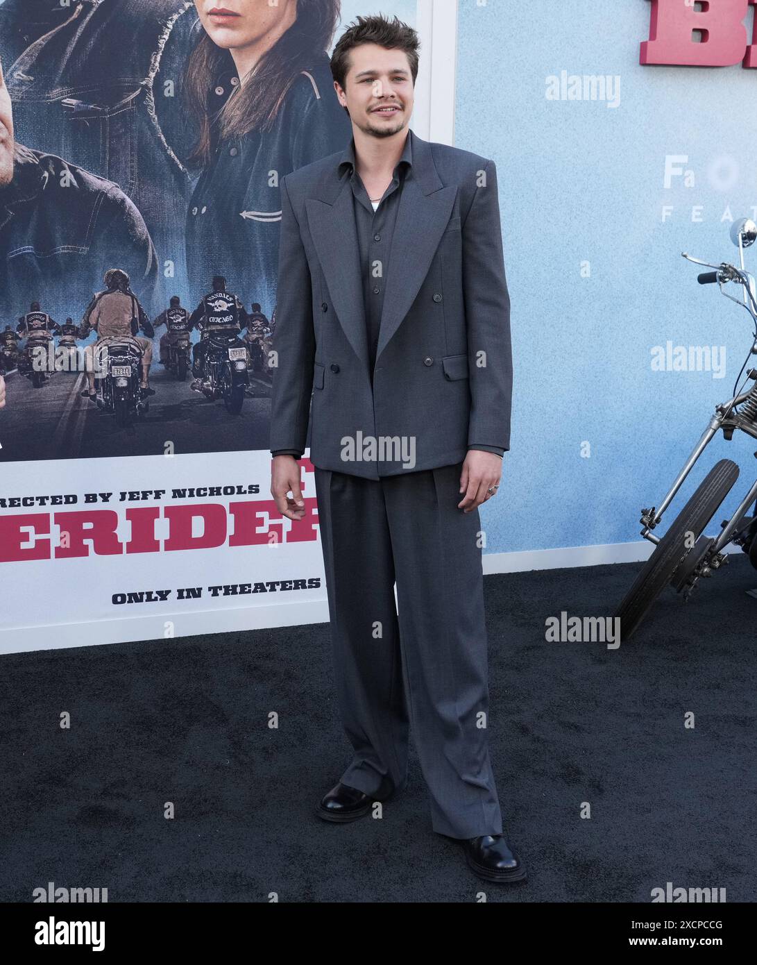 Toby Wallace arrives at THE BIKERIDERS Los Angeles Premiere held at the TCL Chinese Theatre in ...