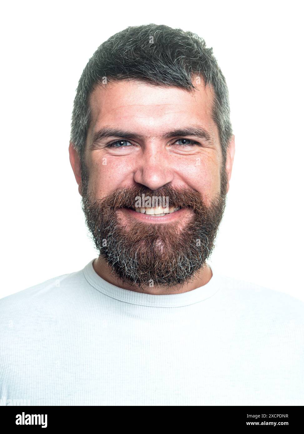 Bearded man. Happy smile face. Guy smiling portrait. Positive human ...