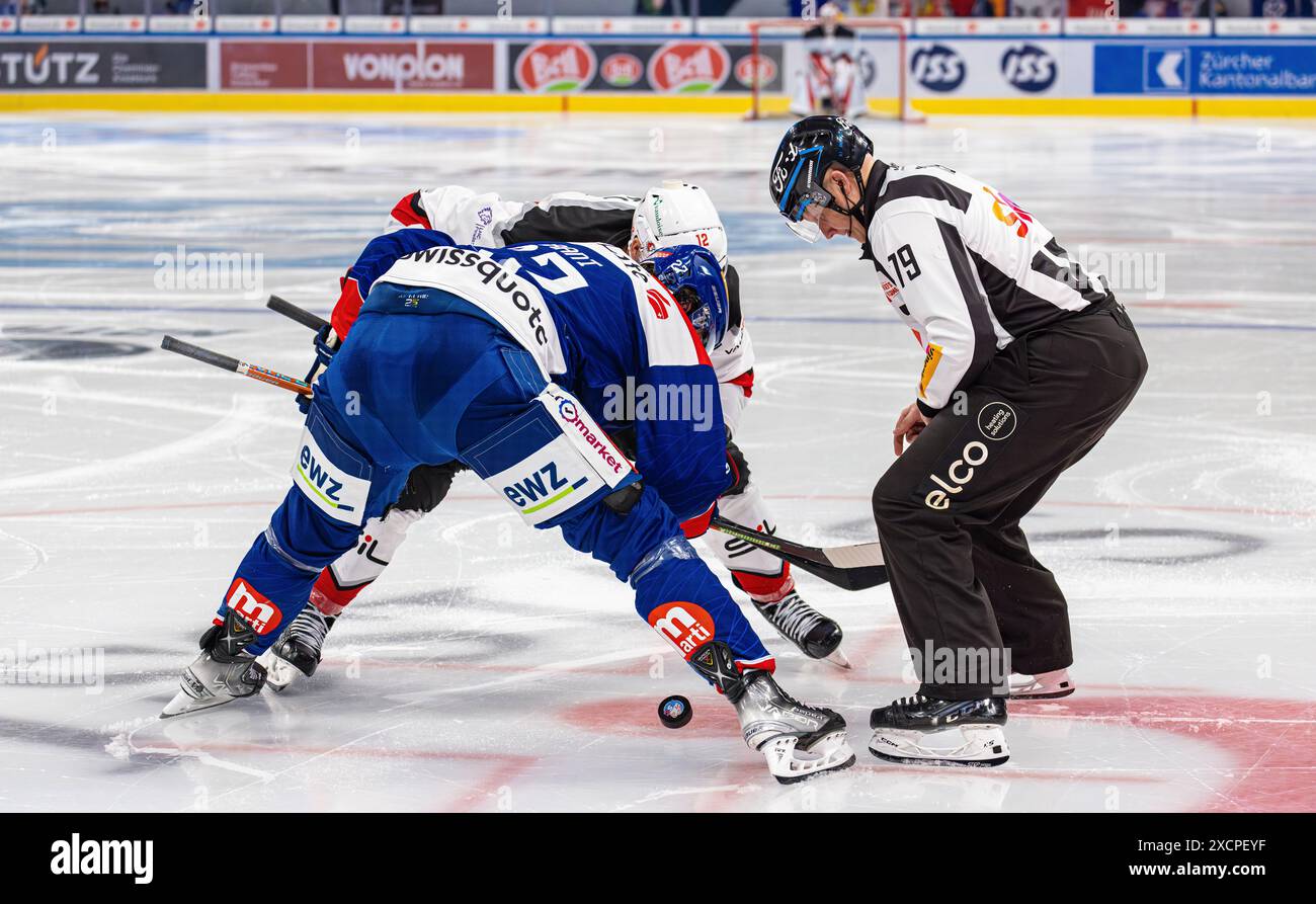 Zurich, Switzerland, 30th Apr 2024: Face-off between #27 Derek Grant ...