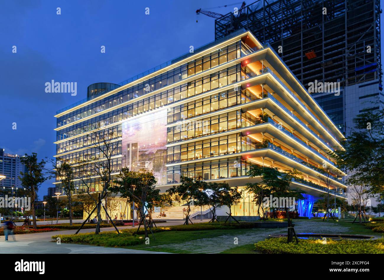 Kaohsiung, Taiwan - April 30, 2019: Awesome night view of the Kaohsiung ...