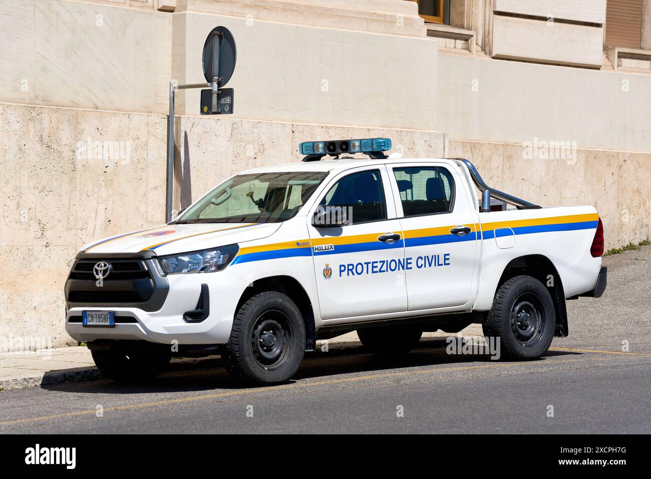 Ancona, Italy - 10 May 2024: Emergency vehicle of the Italian Civil ...