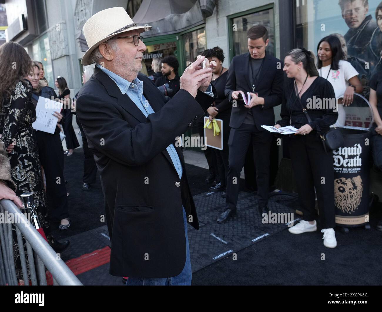 Danny Lyon arrives at THE BIKERIDERS Los Angeles Premiere held at the ...