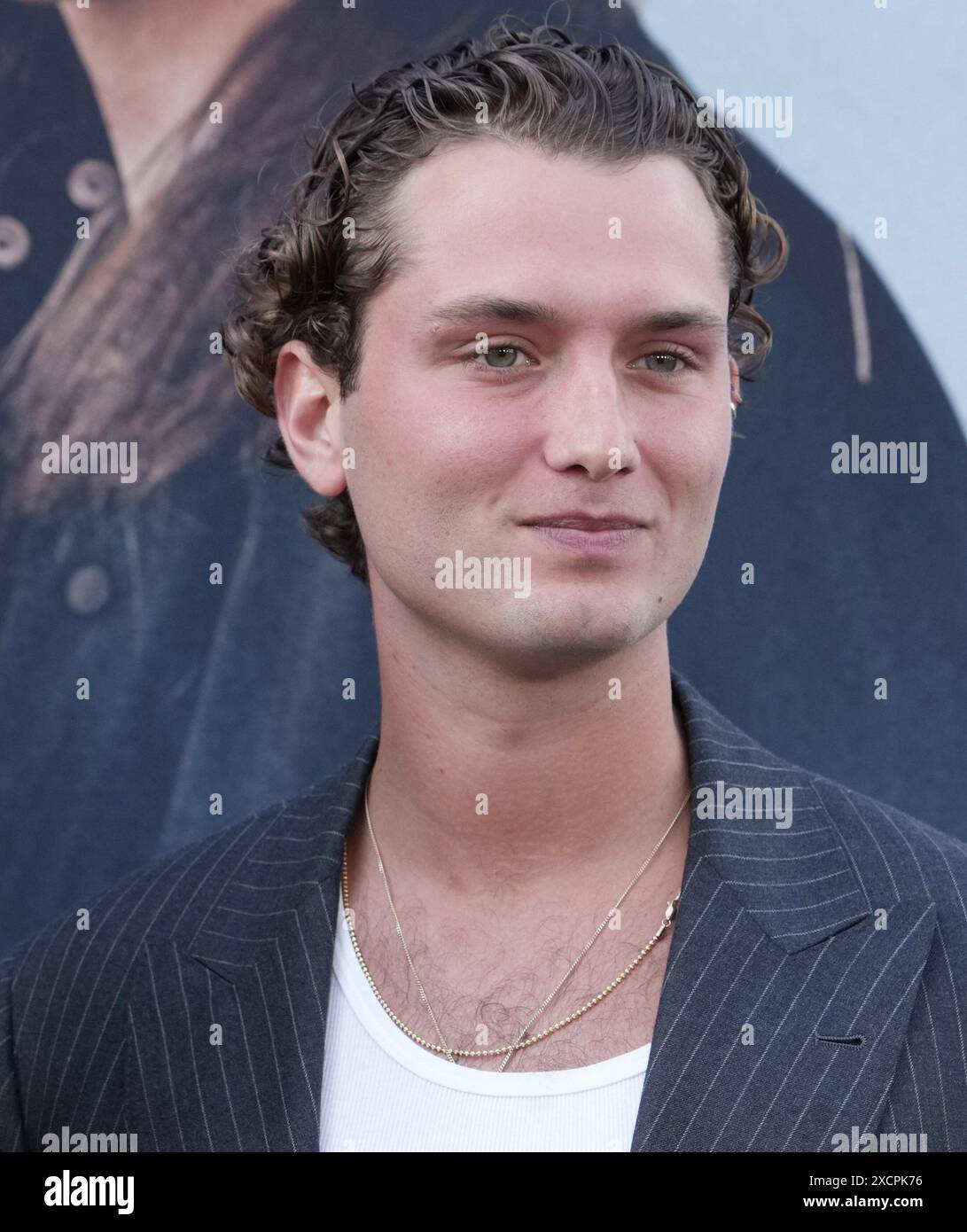 Los Angeles, USA. 17th June, 2024. Raff Law arrives at THE BIKERIDERS ...