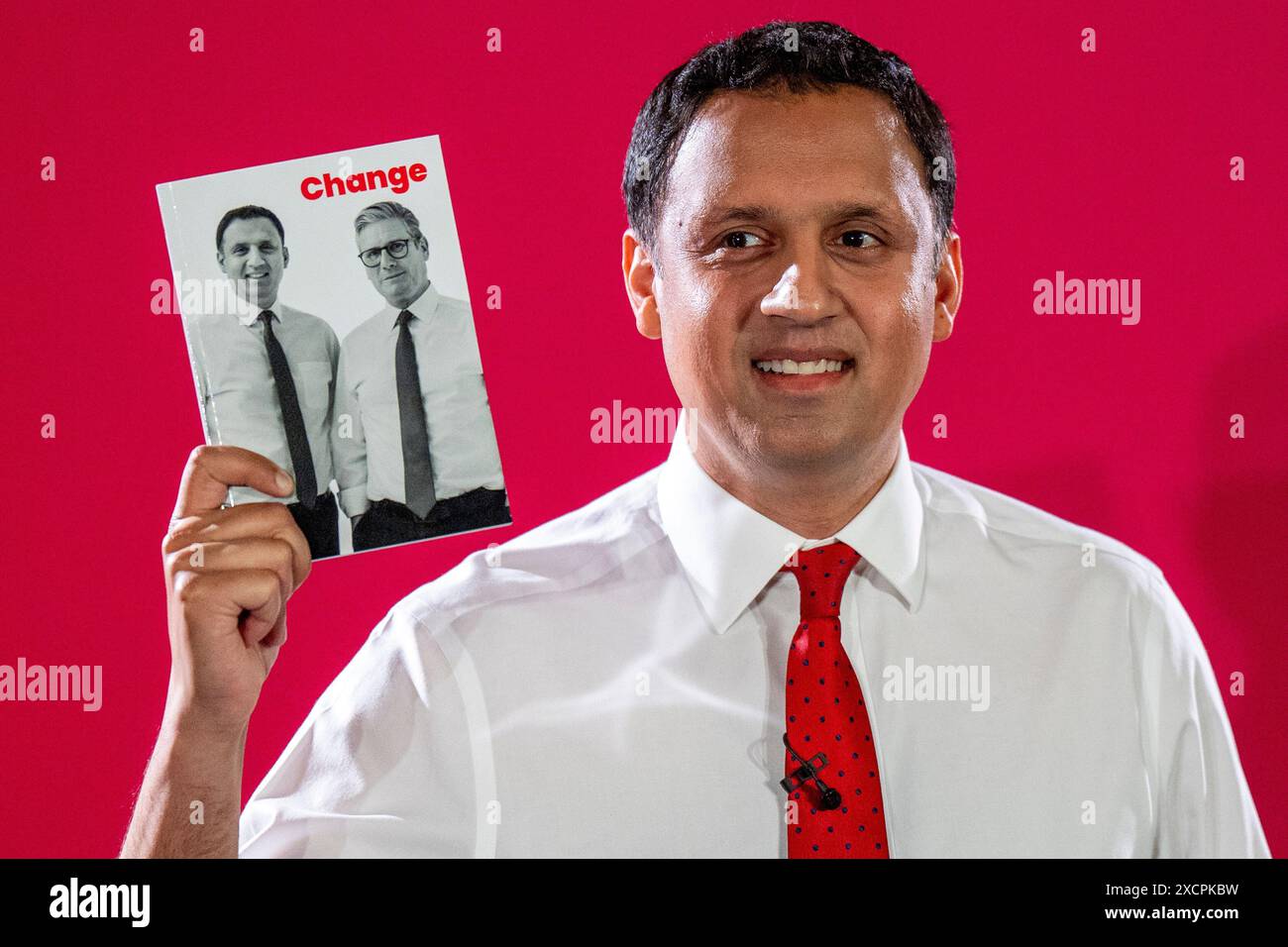 Scottish Labour Leader Anas Sarwar Speaking During The Partys General