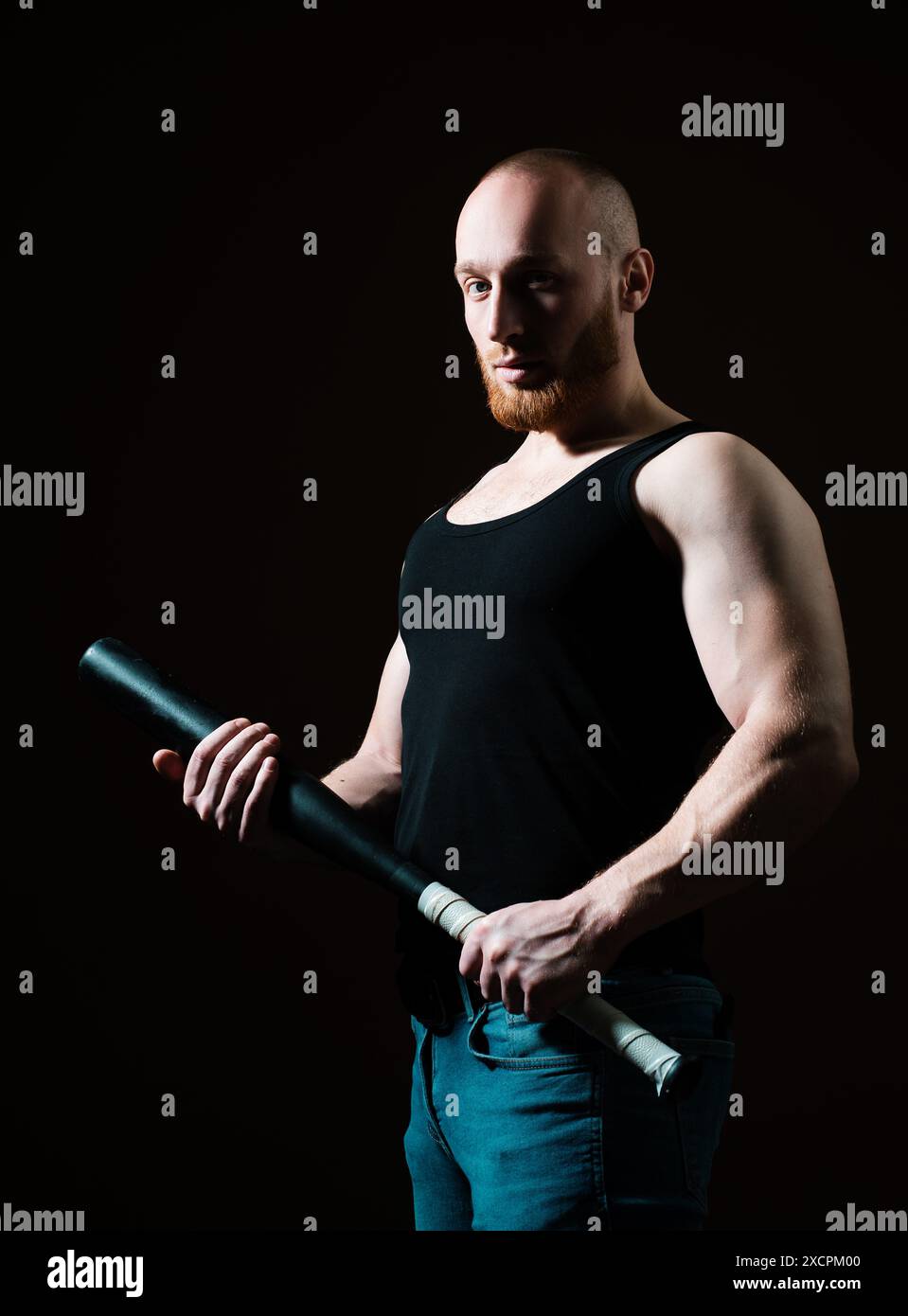 Brutal angry gang man lifestyle, serious handsome guy. Brutal man with ...
