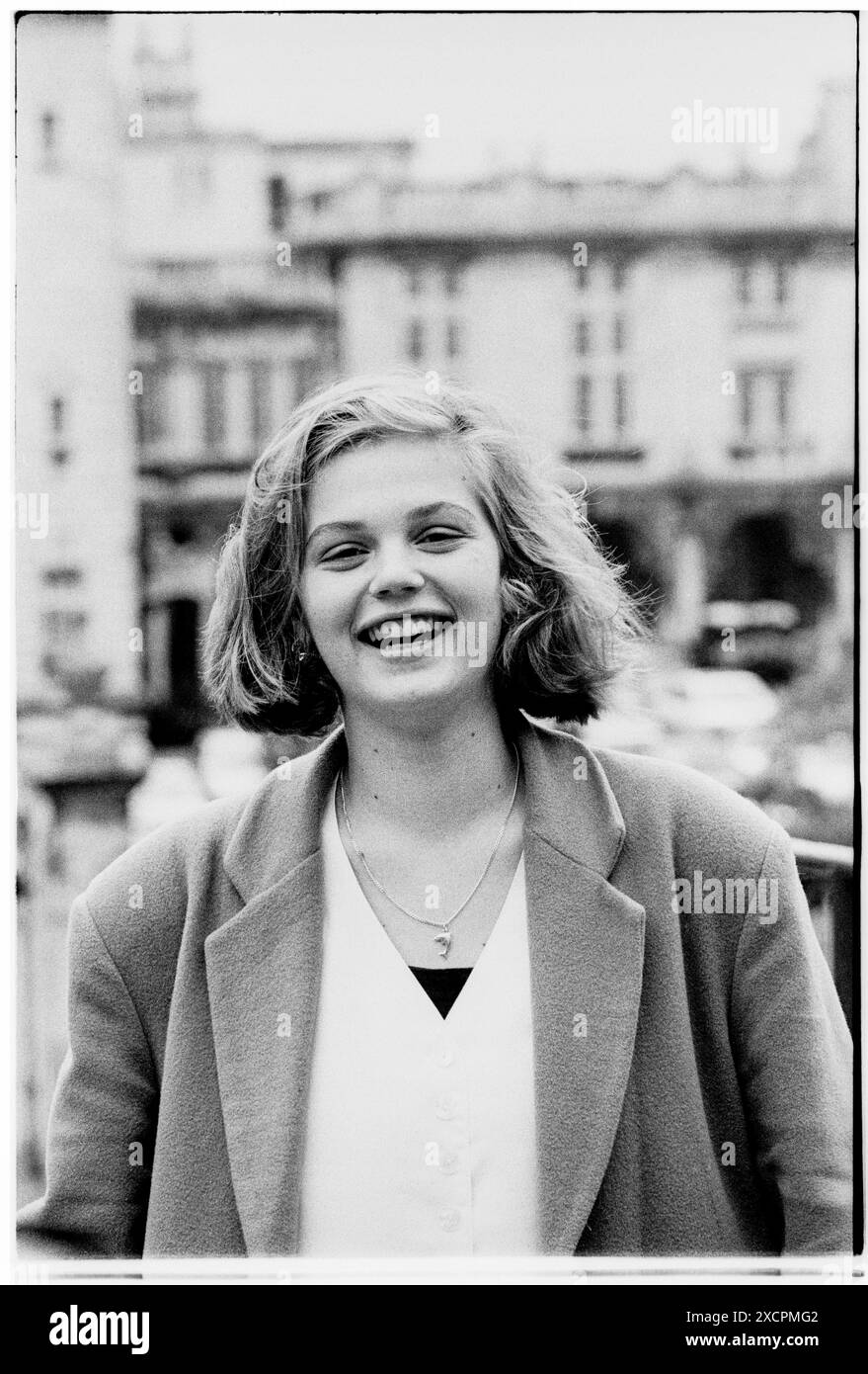 FILE PICS – CARDIFF, WALES, UK - JULY 5 1993: Vicky Alexander poses on ...