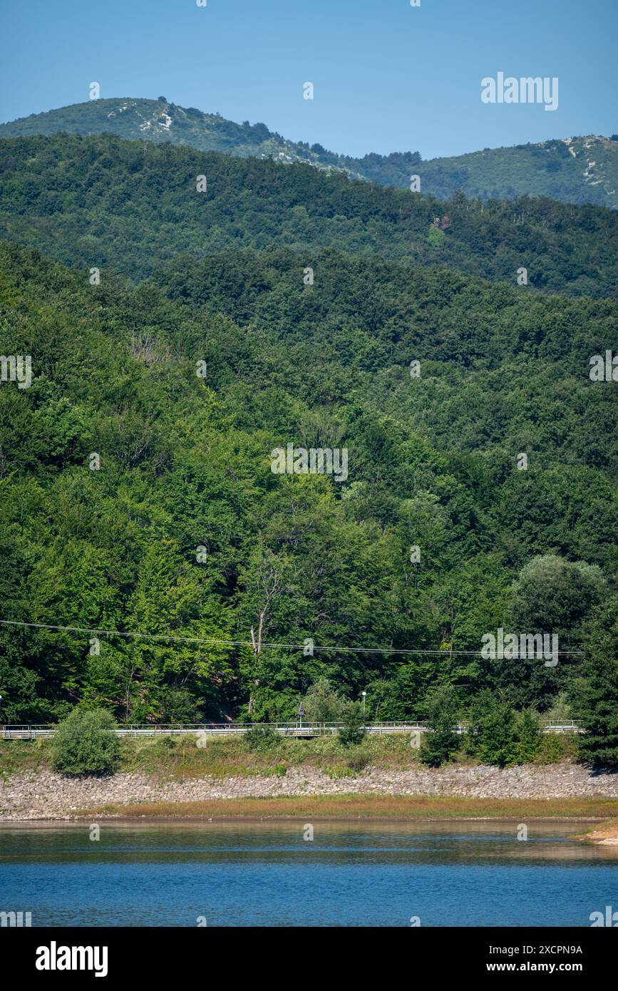 Bor Lake (Borsko jezero), an artificial lake in eastern Serbia near the ...
