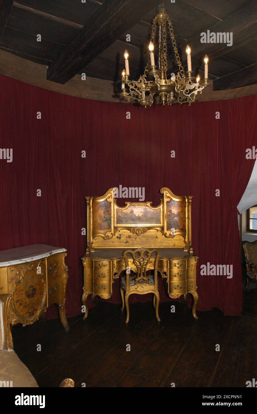 PPL PHOTO LIBRARY - COPYRIGHT RESERVED Ornate desk inside at Brasov ...