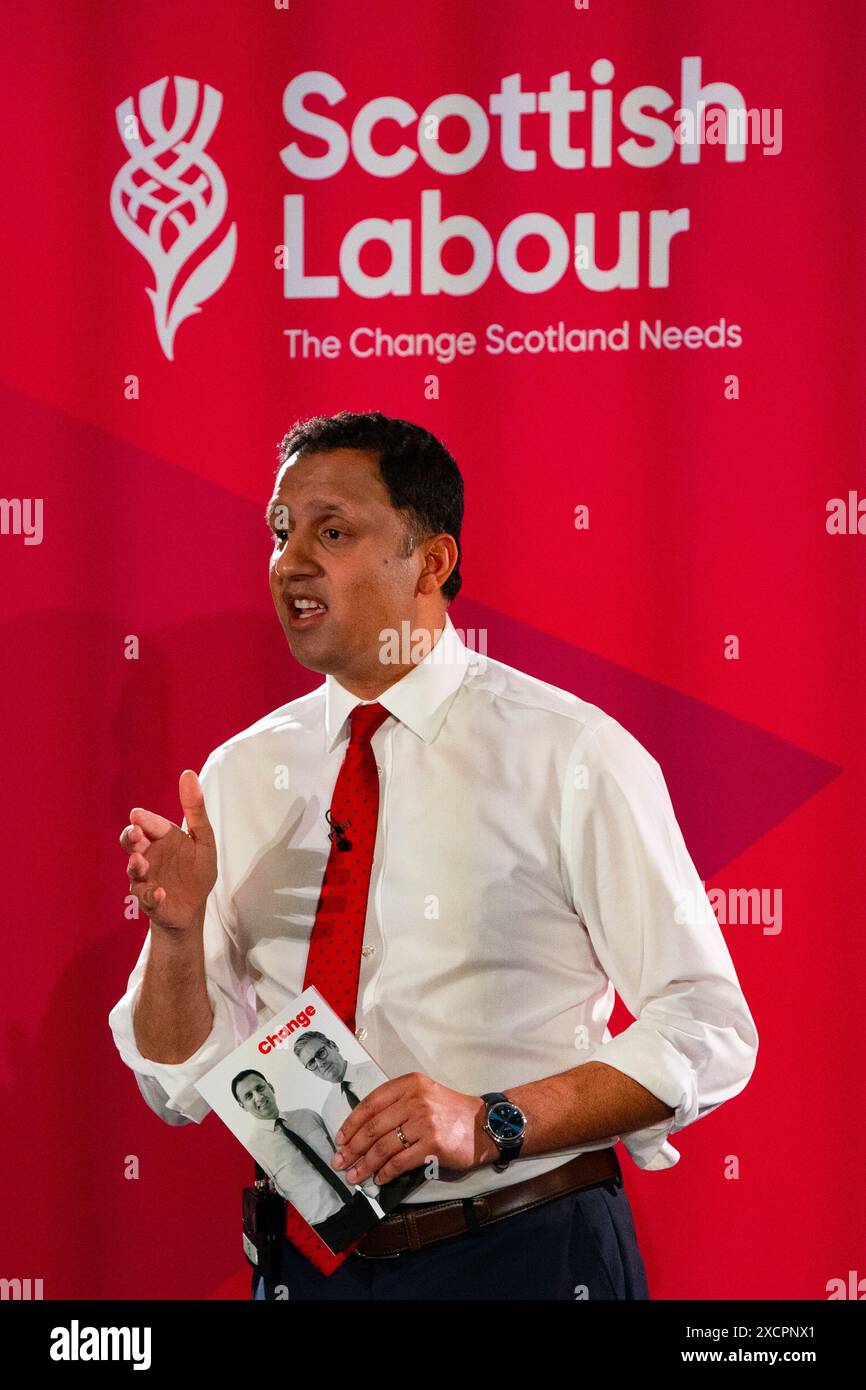 Edinburgh, Scotland, UK. 18th June 2024. Scottish Labour Leader Anas ...
