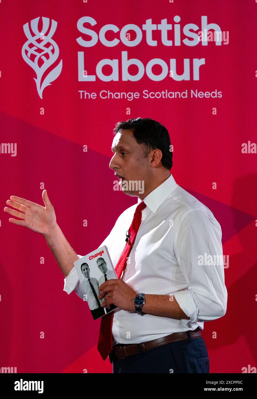 Edinburgh, Scotland, UK. 18th June 2024. Scottish Labour Leader Anas ...