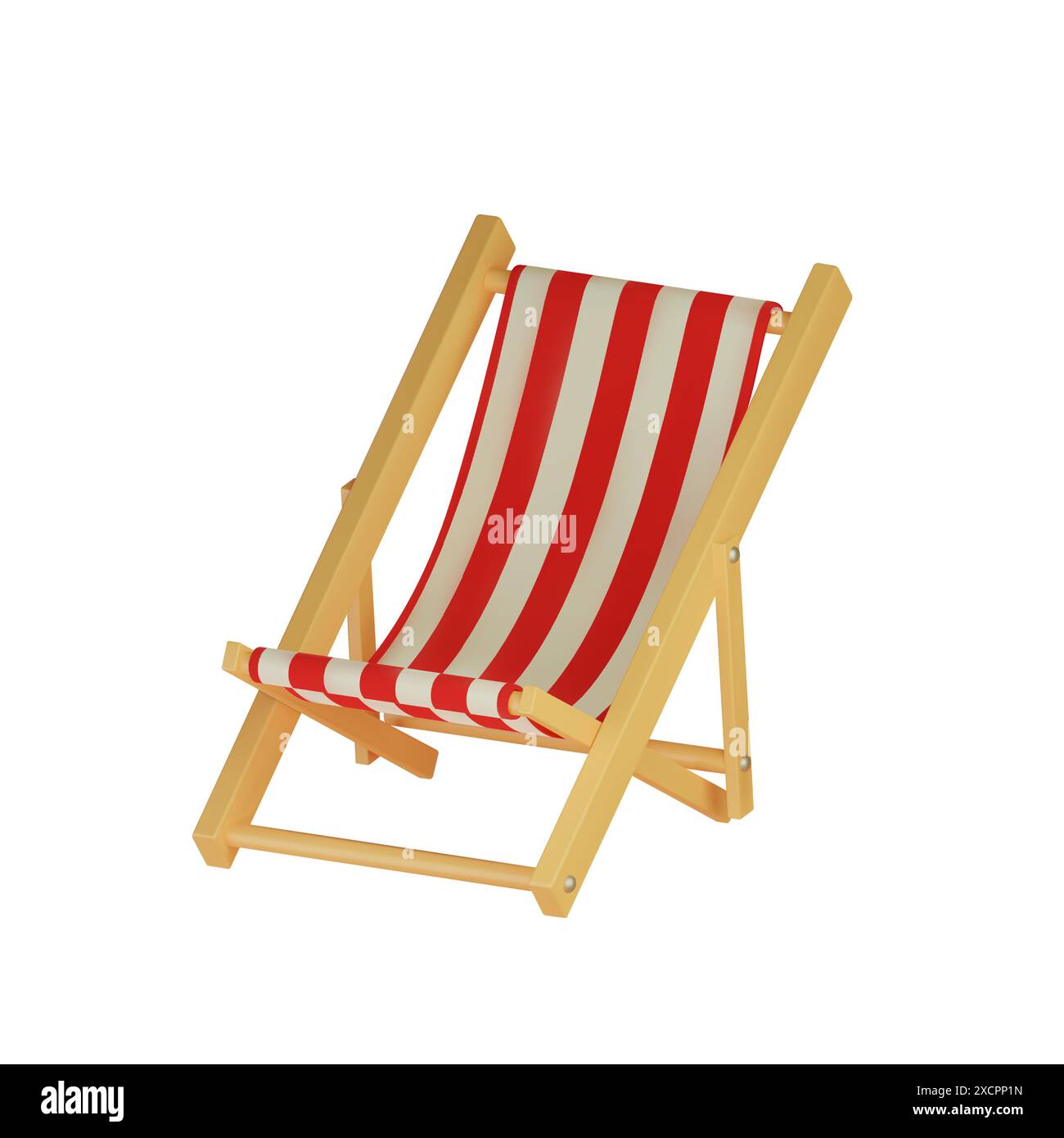 Realistic render lounger isolated on white background. 3D concept ...