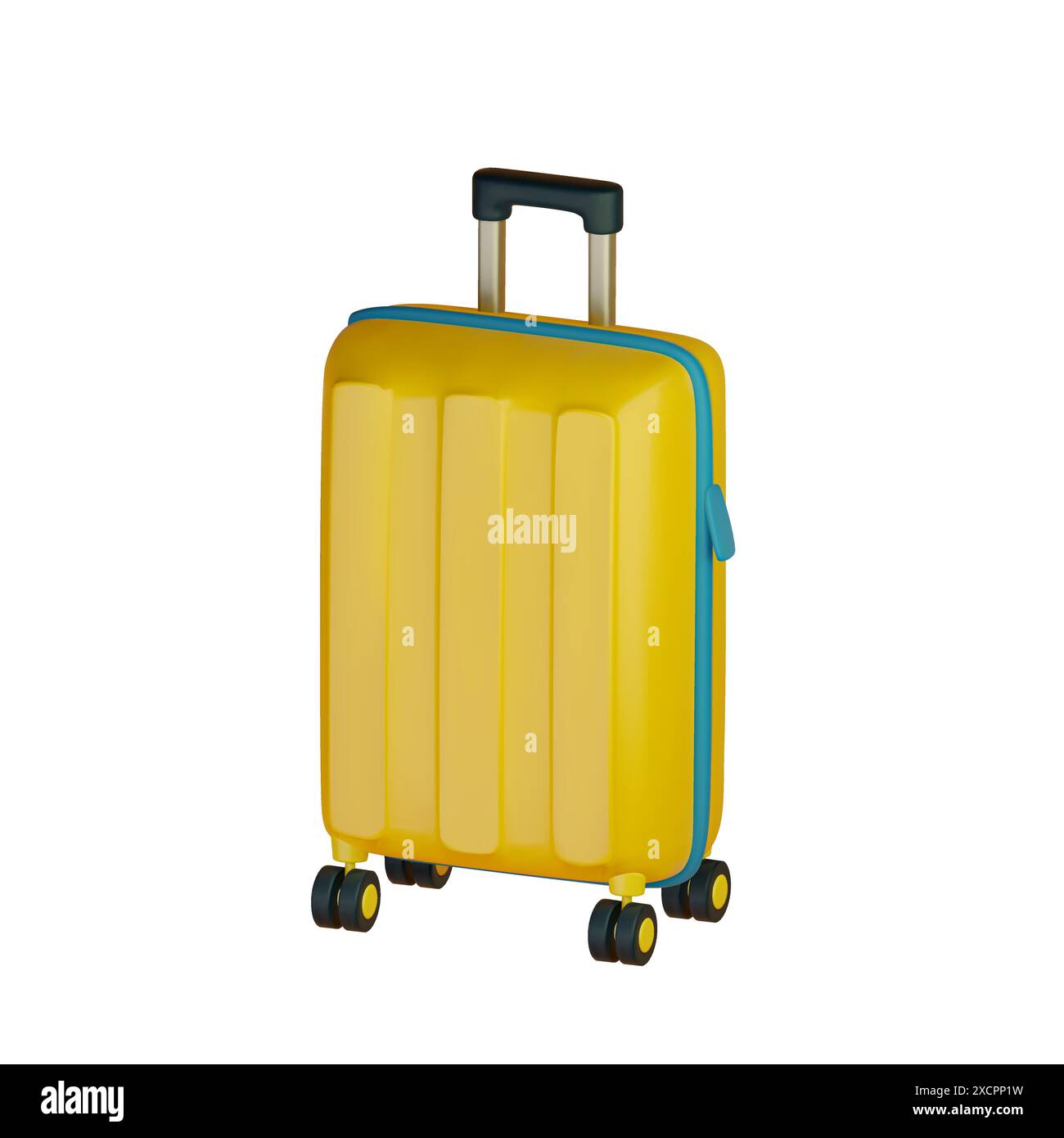 Realistic render Suitcase isolated on white background. 3D concept ...