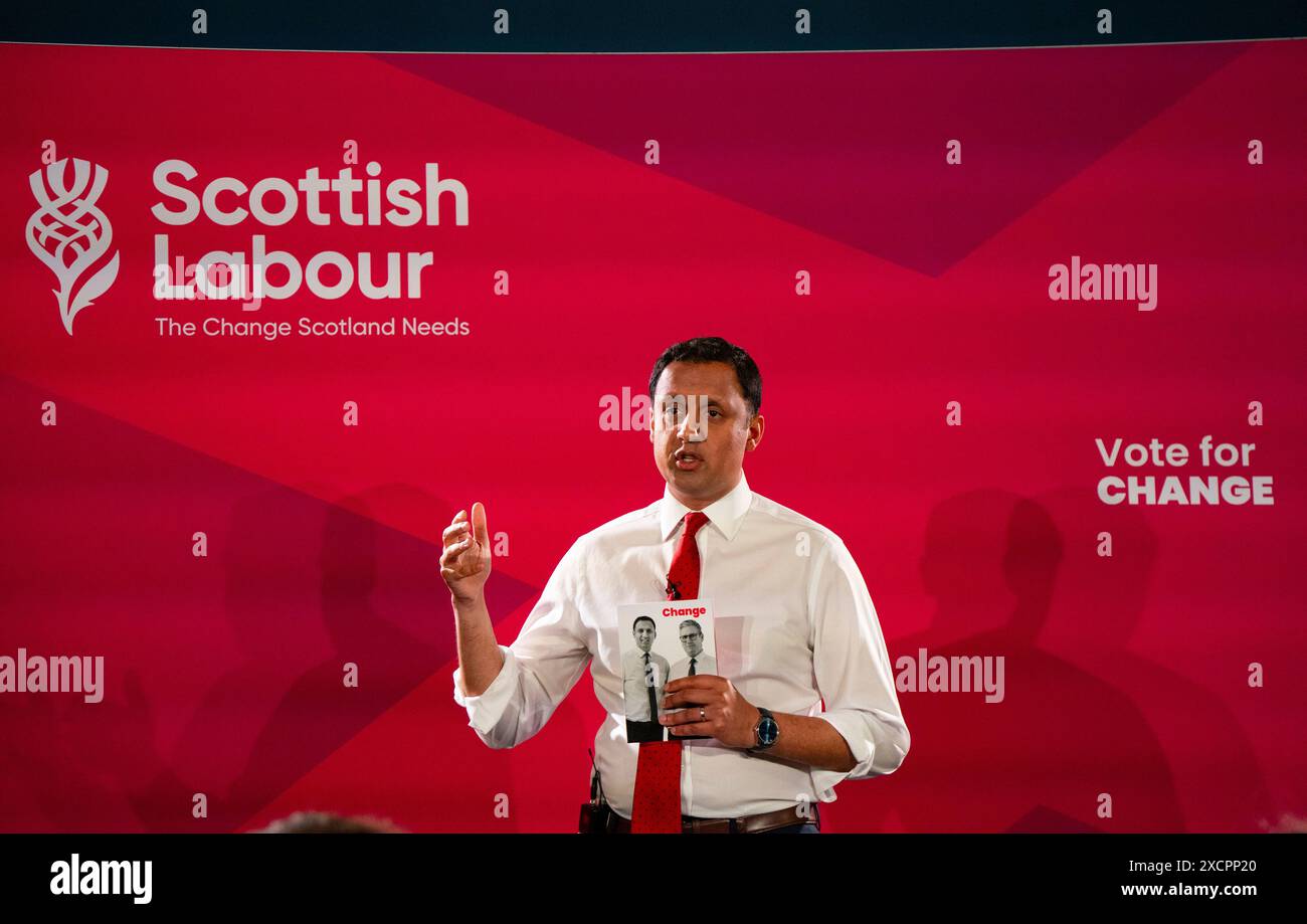Edinburgh, Scotland, UK. 18th June 2024. Scottish Labour Leader Anas ...