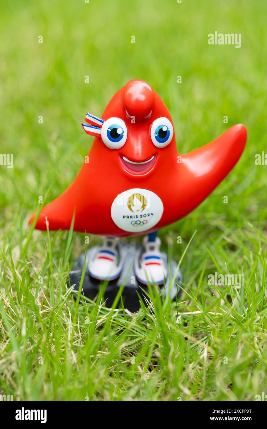 ZHONGSHAN China-June 15 2024: 2024 Paris Paralympic Games mascot the ...