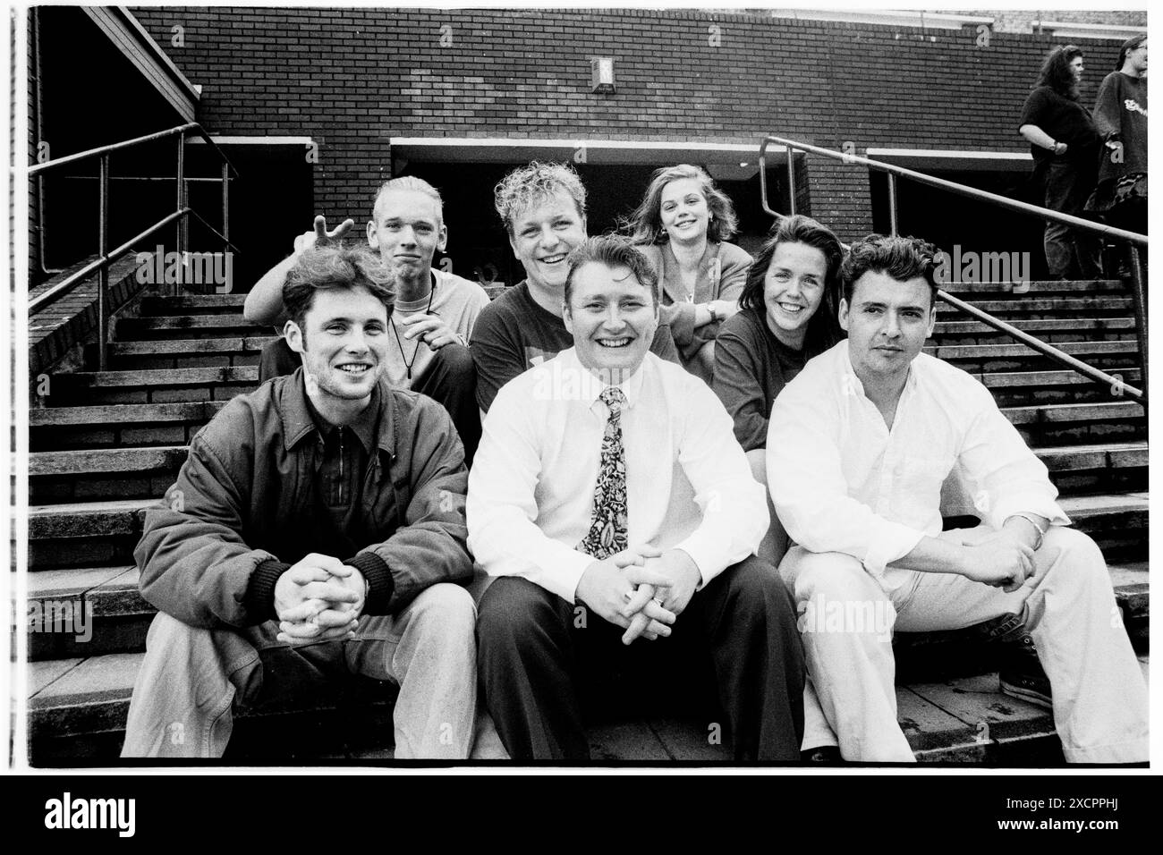 FILE PICS – CARDIFF, WALES, UK - JULY 5 1993: Vicky Alexander (back row ...