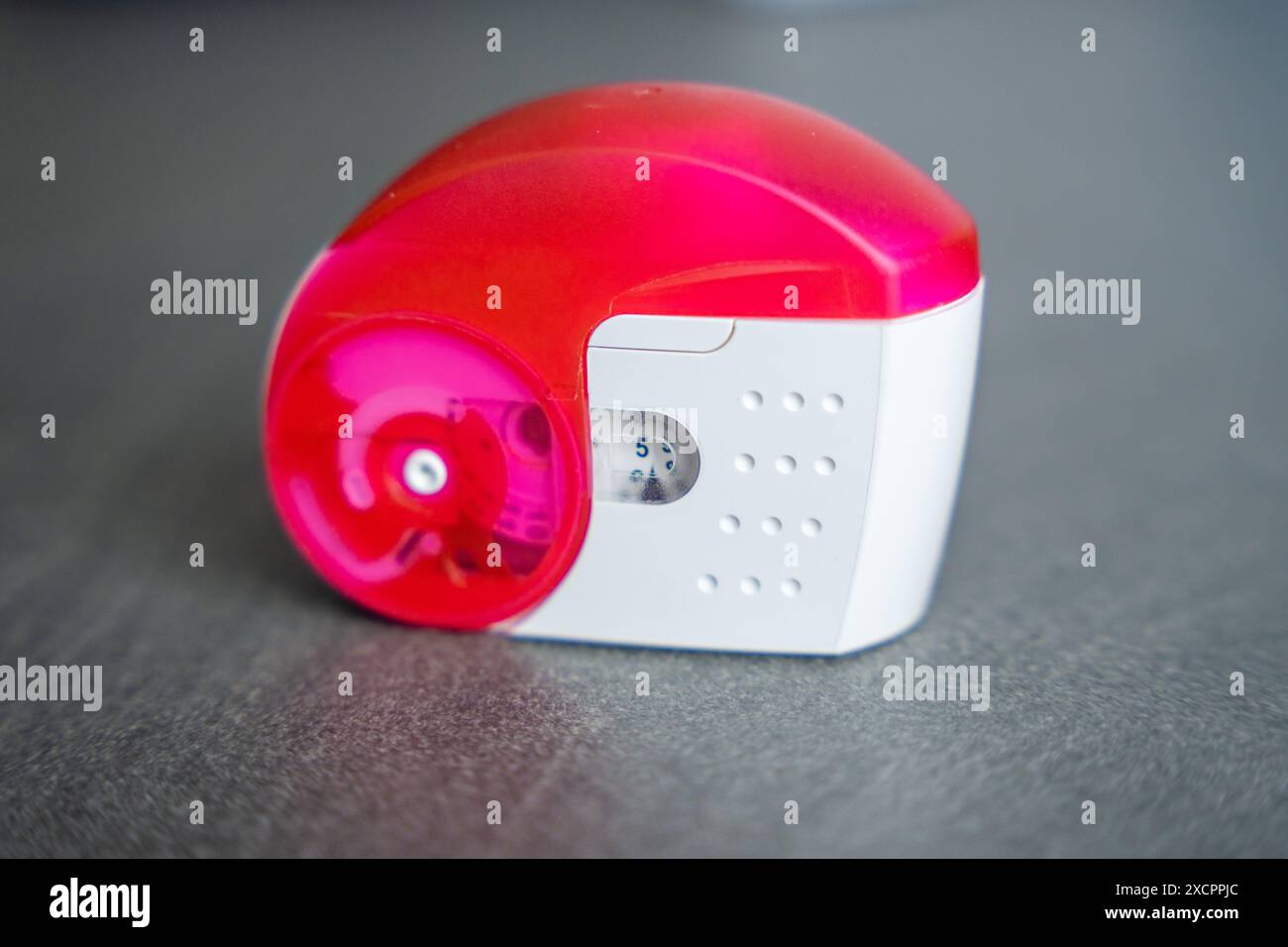 Close up view of medicine dry powder inhaler for treatment asthma or ...