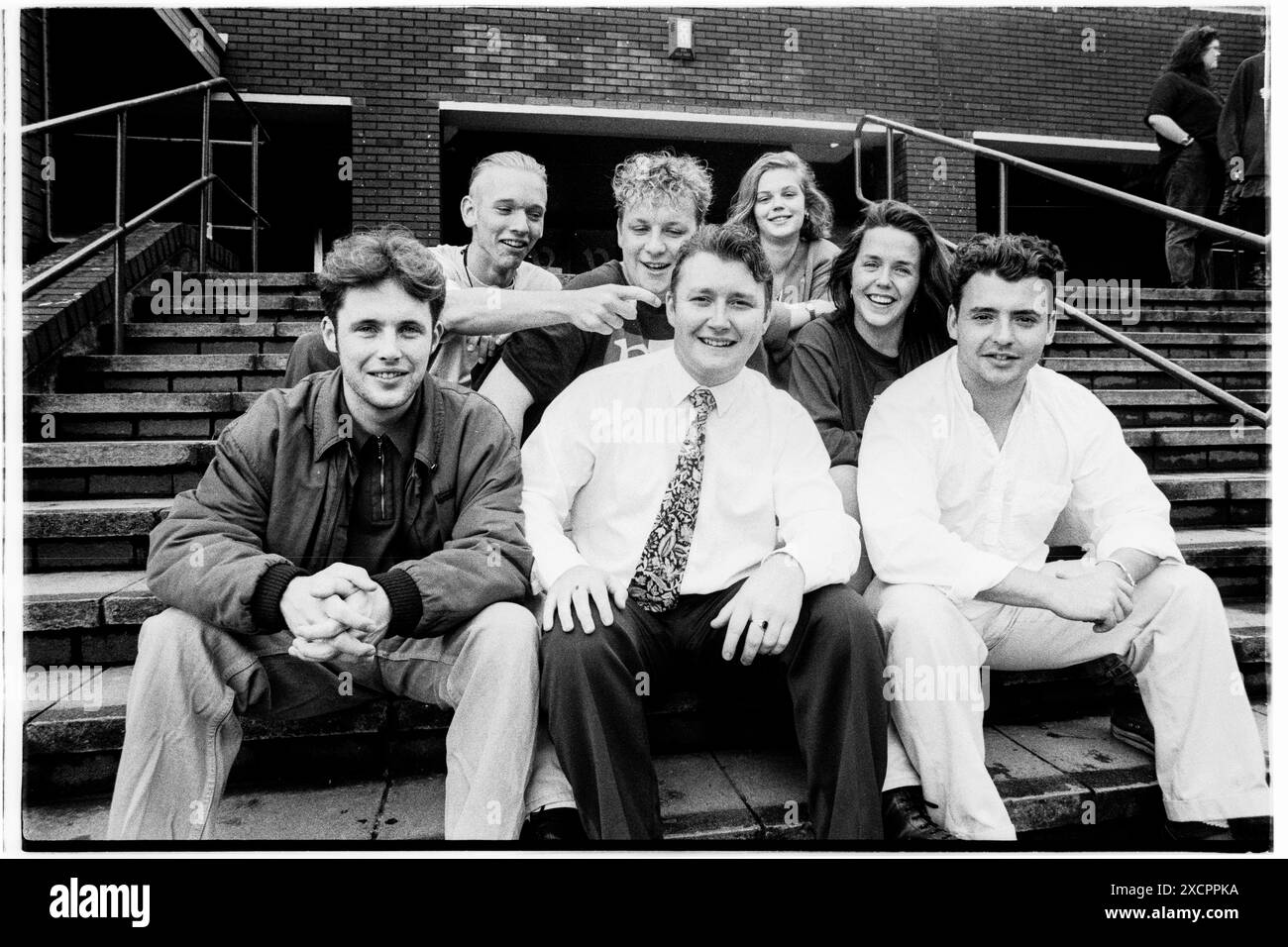 Old and young group uk Black and White Stock Photos & Images - Alamy