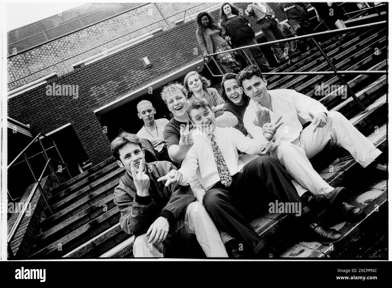 Old and young group uk Black and White Stock Photos & Images - Alamy