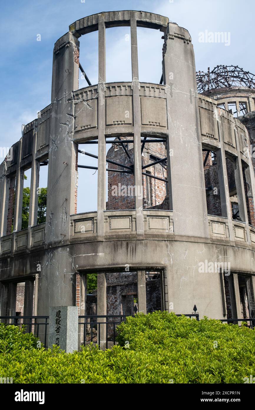 Atomic Bomb Dome or A-bomb dome (Genbaku Dome-mae) in Hiroshima Japan ...