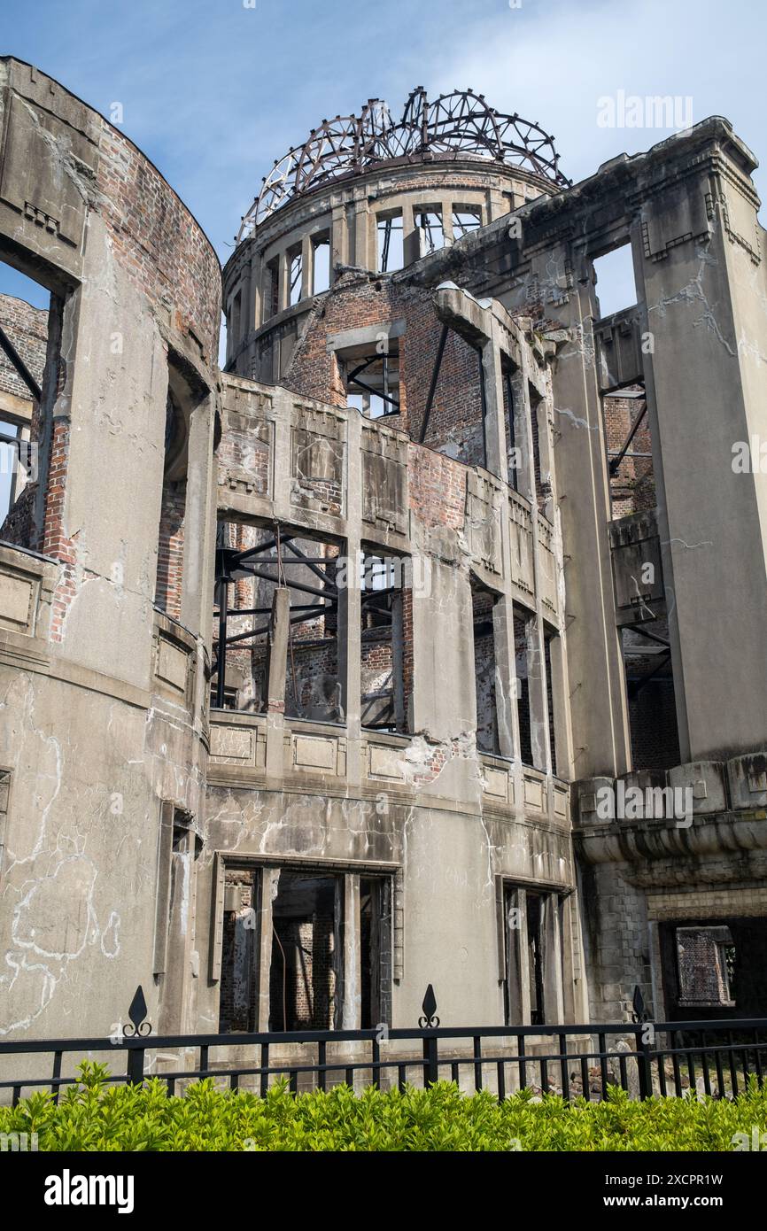 Atomic Bomb Dome or A-bomb dome (Genbaku Dome-mae) in Hiroshima Japan ...