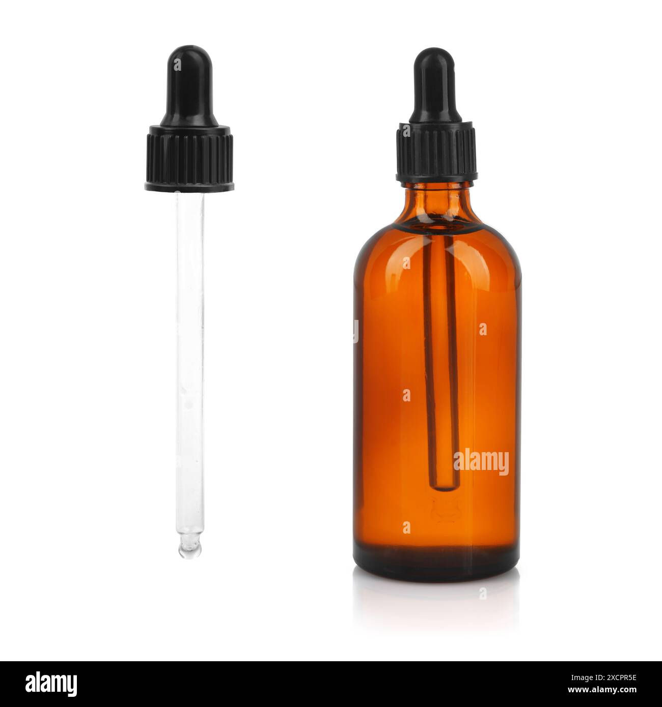 Brown dropper cosmetic product Cut Out Stock Images & Pictures - Alamy