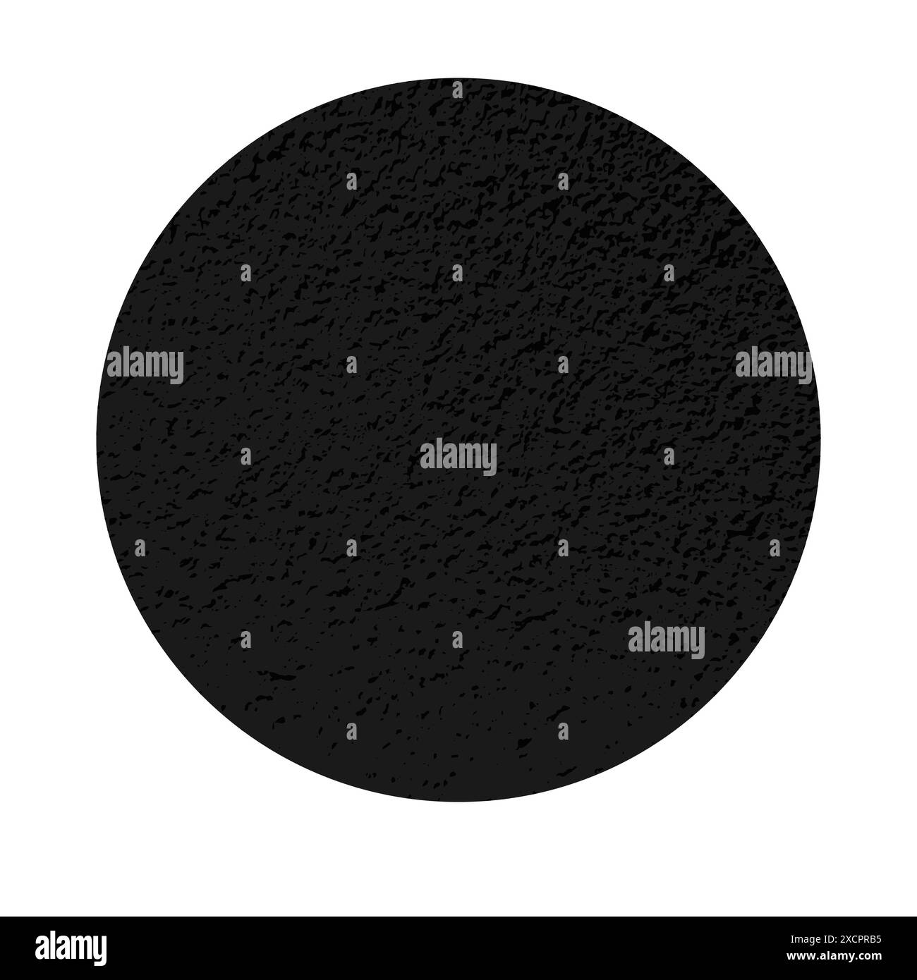 Scratched circle. Dark figure with distressed grunge texture isolated ...